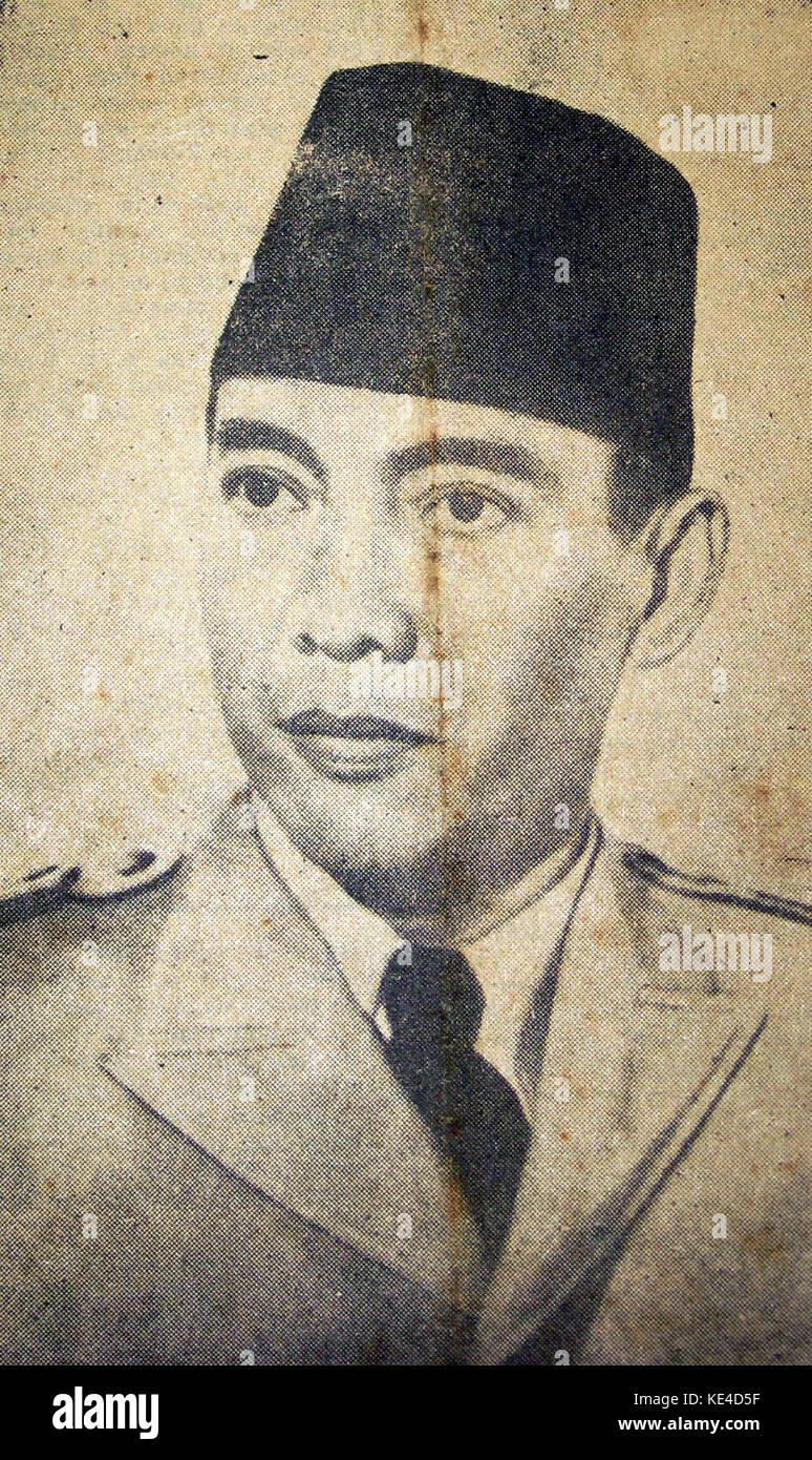 Sukarno Suara Merdeka 4 October 1954 Stock Photo - Alamy