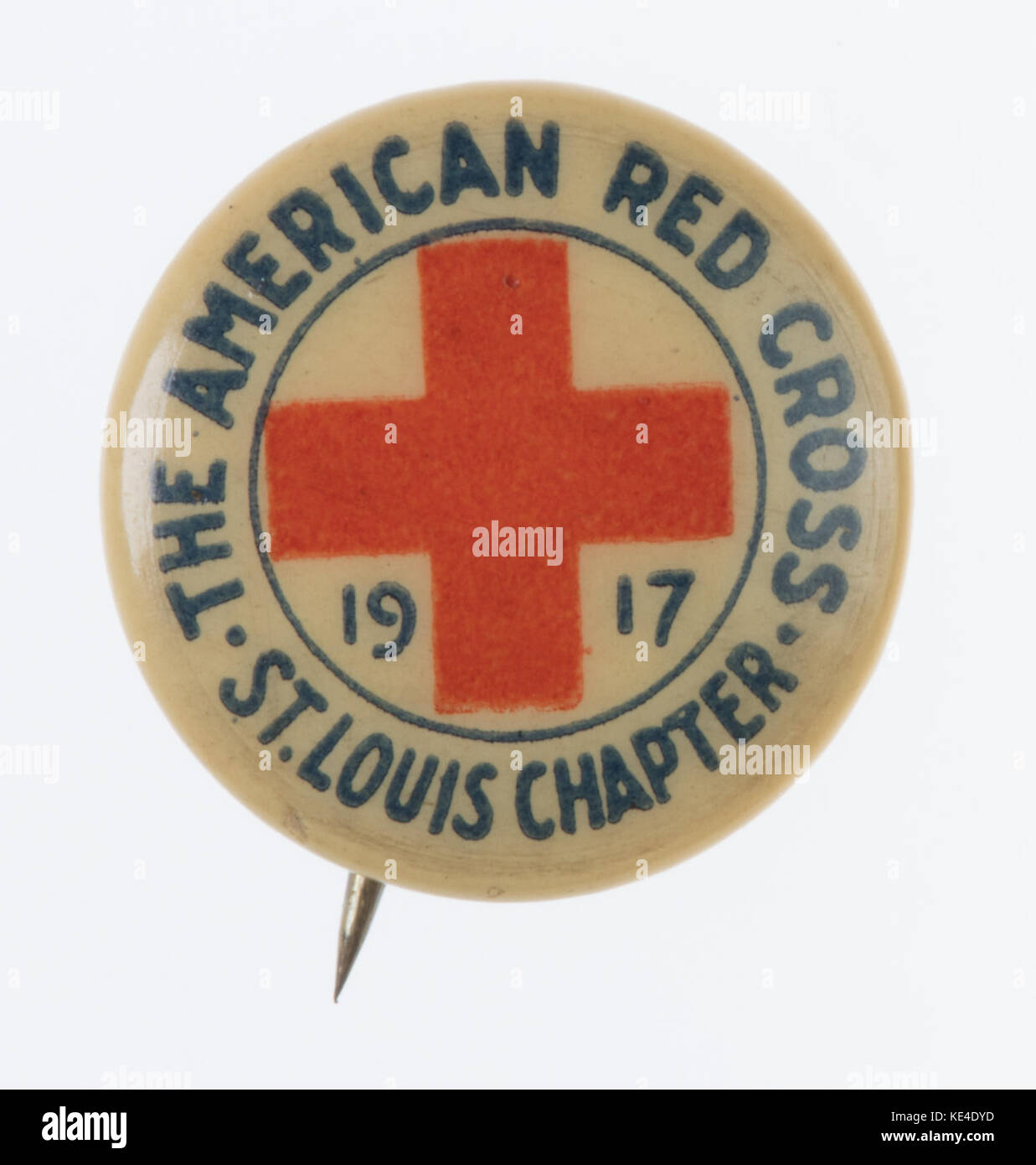 World War I 1917 American Red Cross St. Louis Chapter Pin Stock Photo ...
