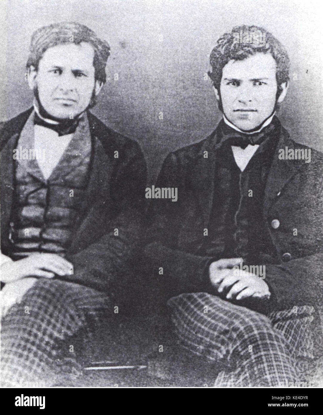 Young Jay Gould and Hamilton Burhans Stock Photo - Alamy