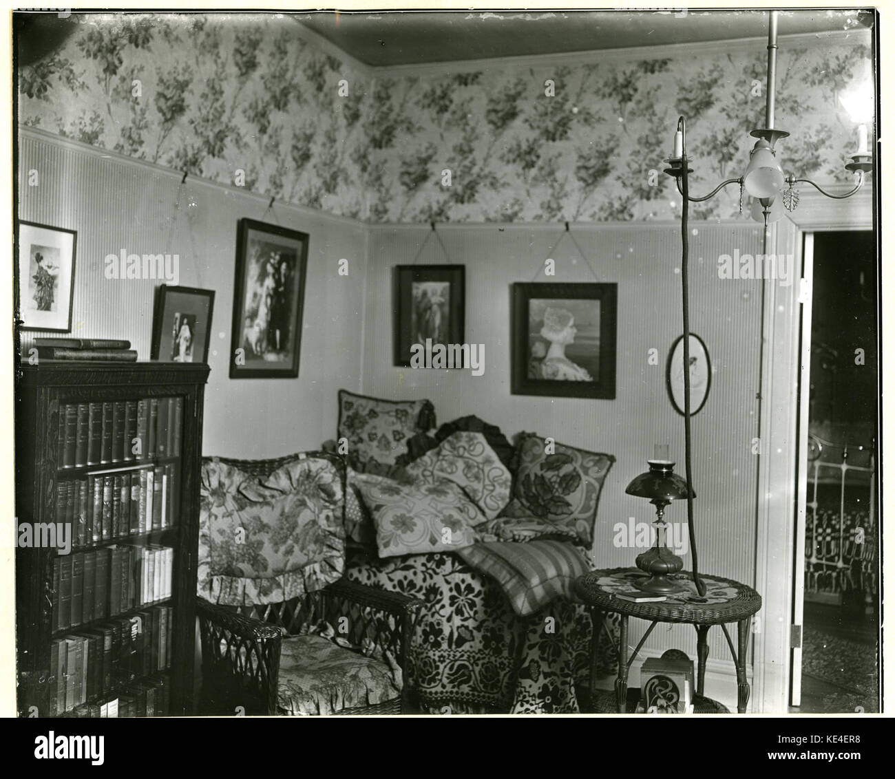 Unidentified parlor interior Stock Photo - Alamy
