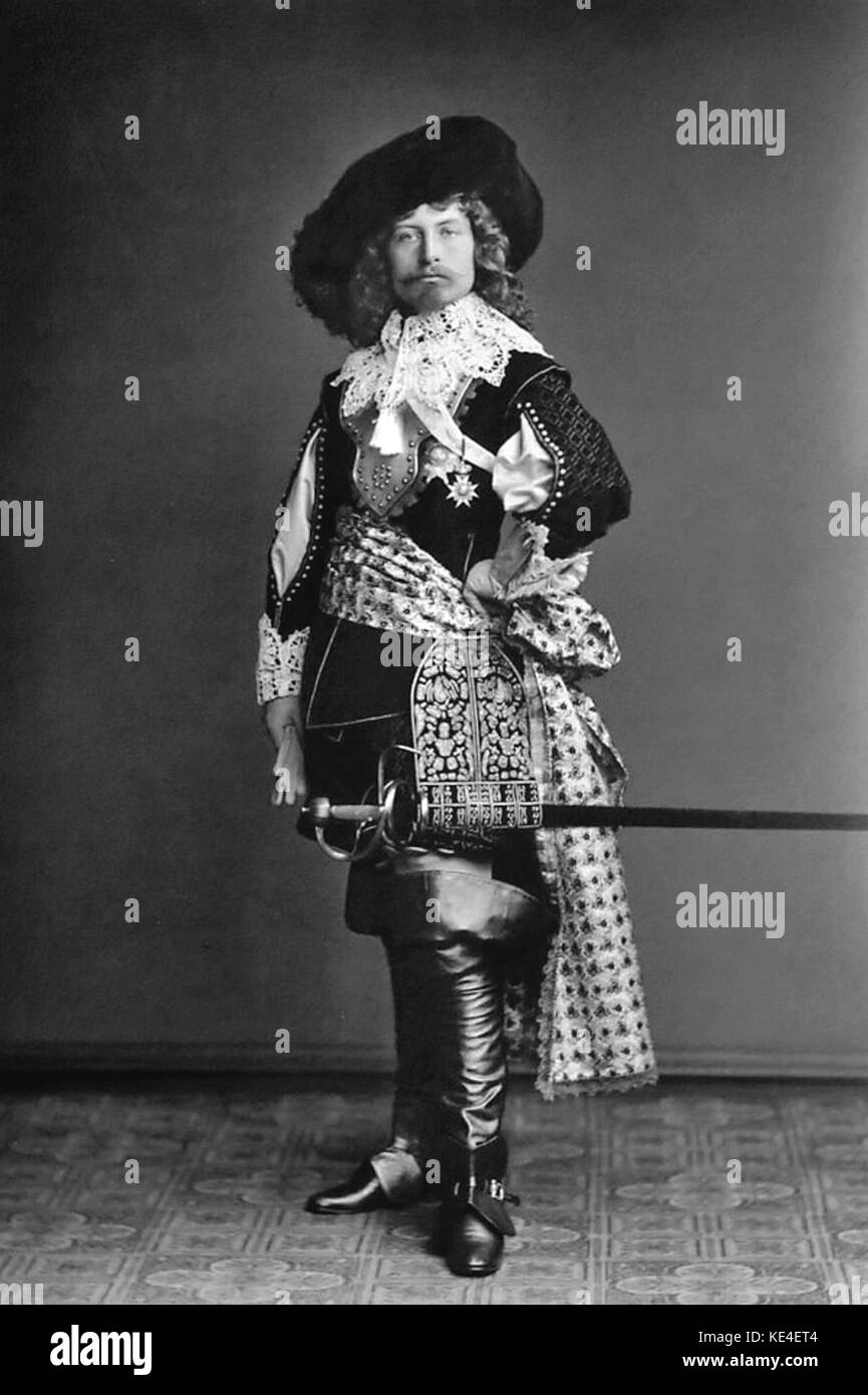 Kaiser Wilhelm II dressed as a cavalier, 1885 (2 Stock Photo - Alamy