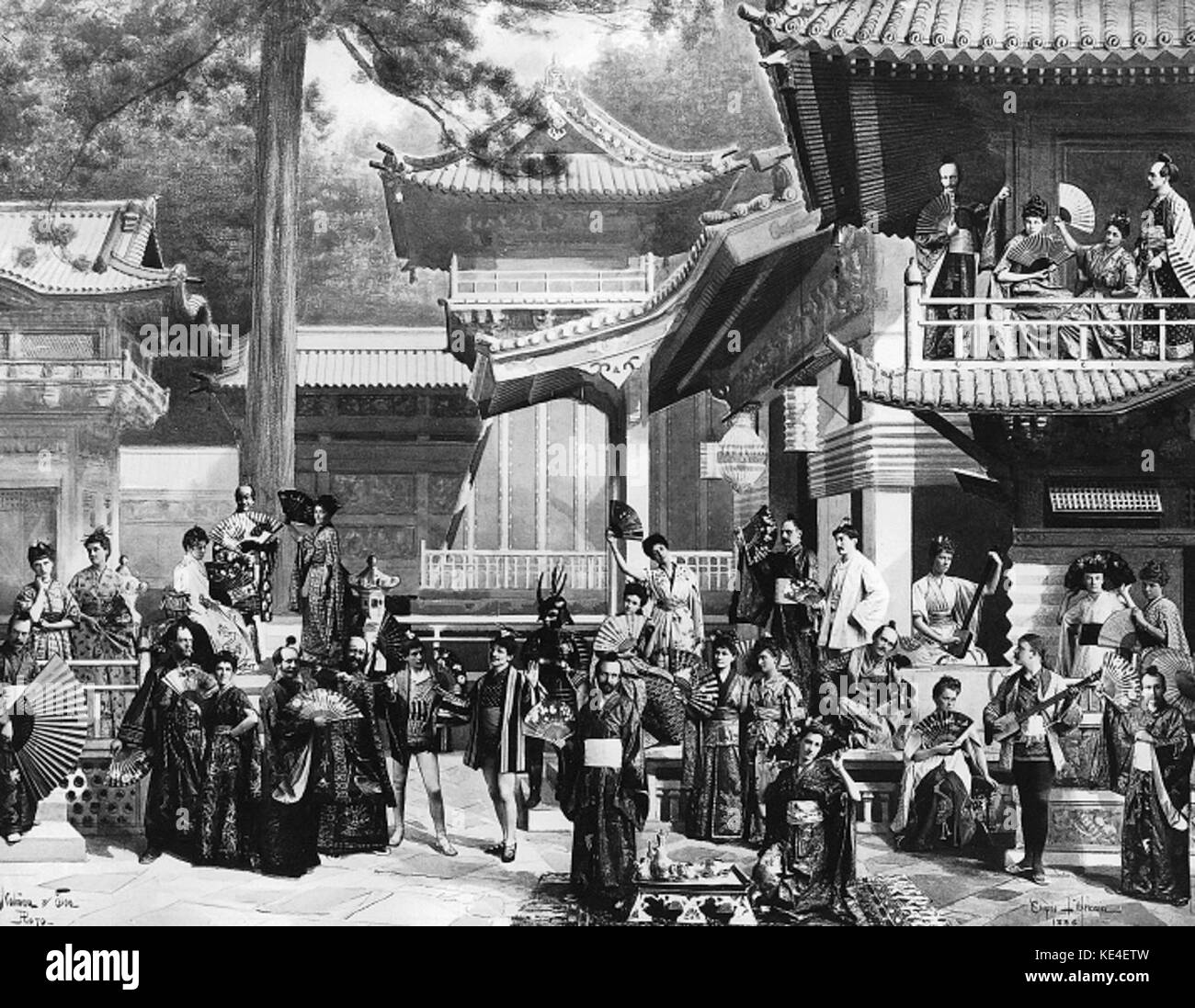 Castanet Club Montreal 1886 Stock Photo - Alamy