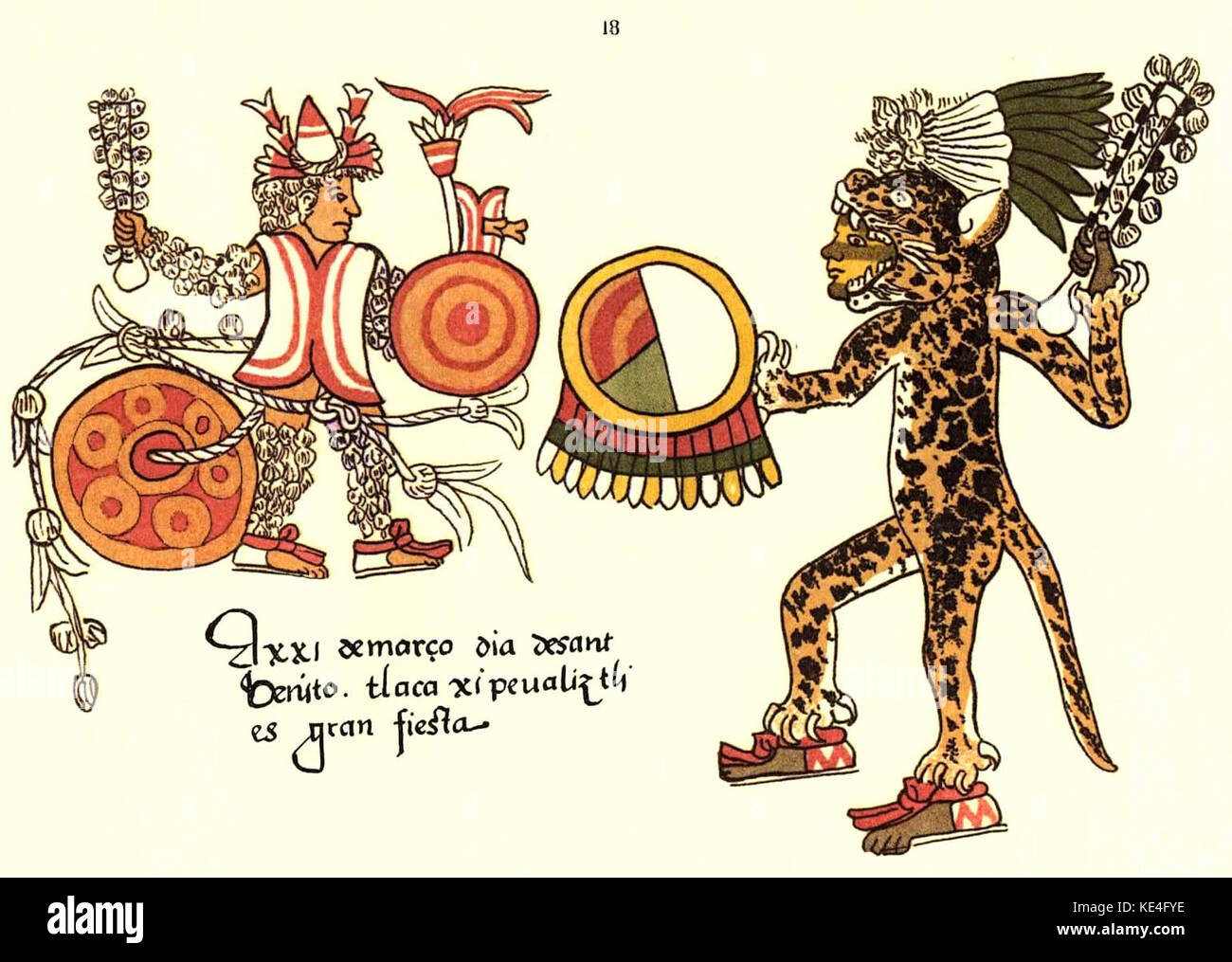 Codex Magliabechiano (folio 30 Stock Photo - Alamy