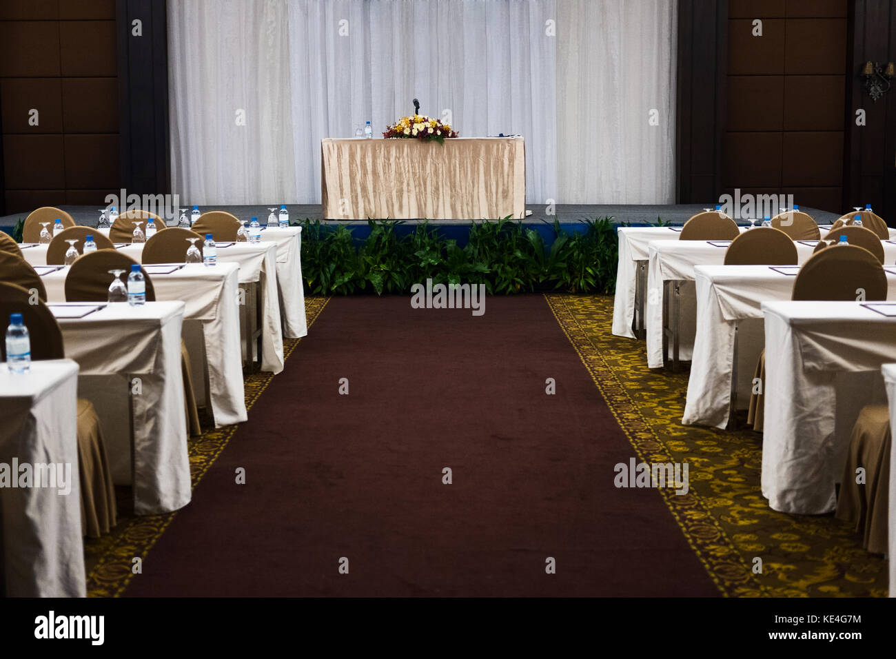 modern conference hall interior with chairs. seminar room with empty ...