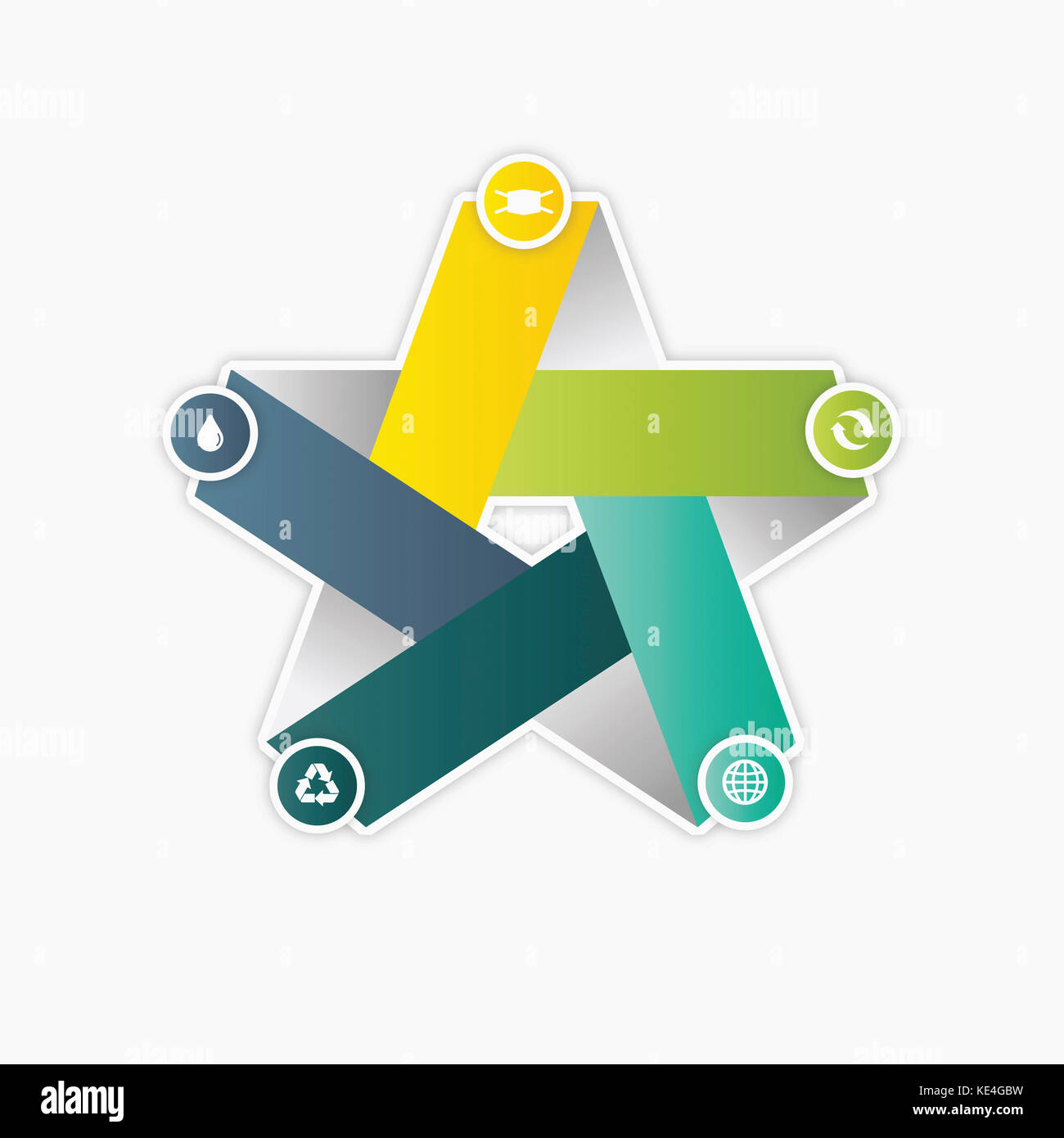 Infographic diagram of star Stock Photo - Alamy