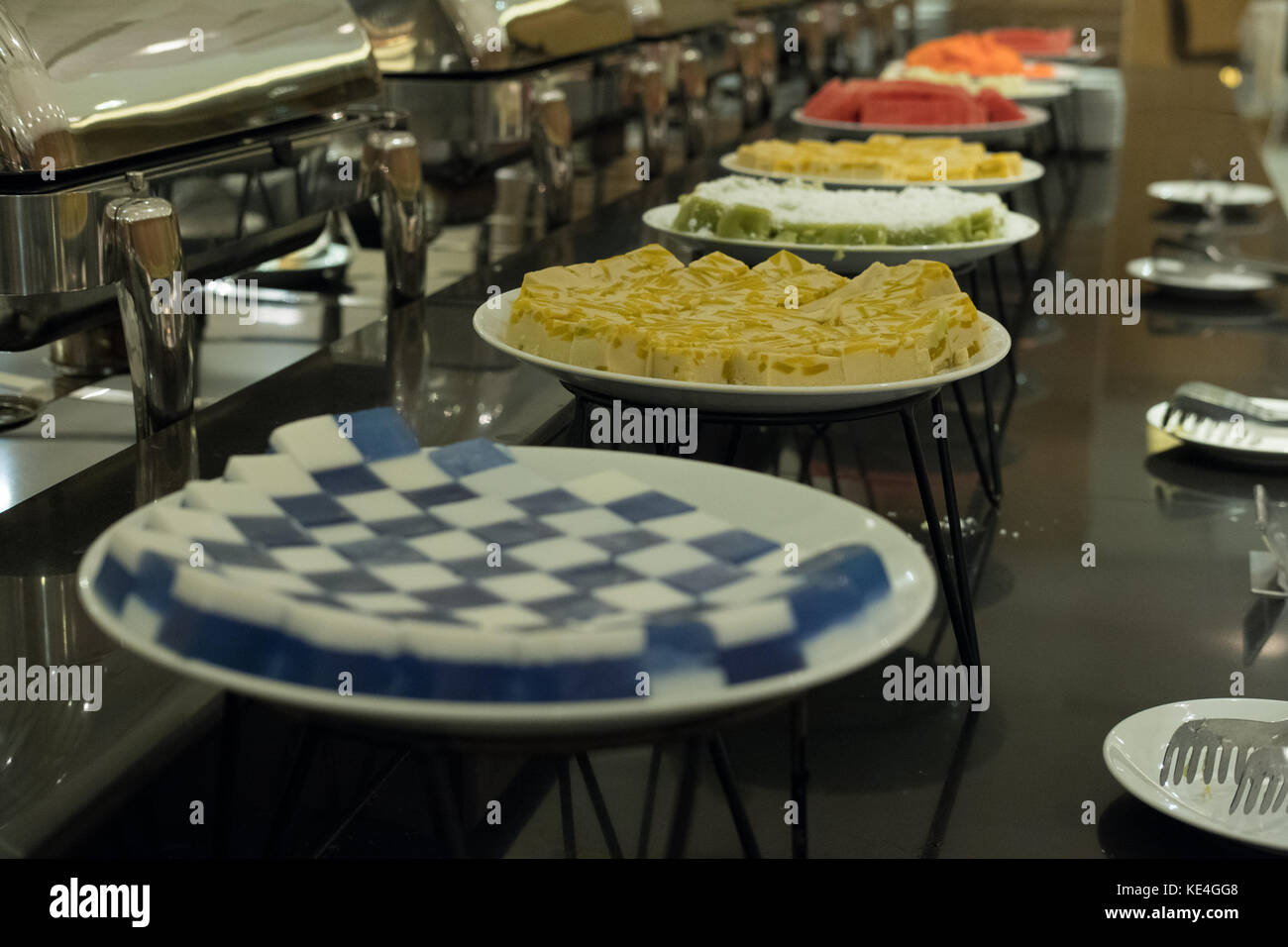 Food buffet in luxury restaurant. catering in hotel for wedding party ...