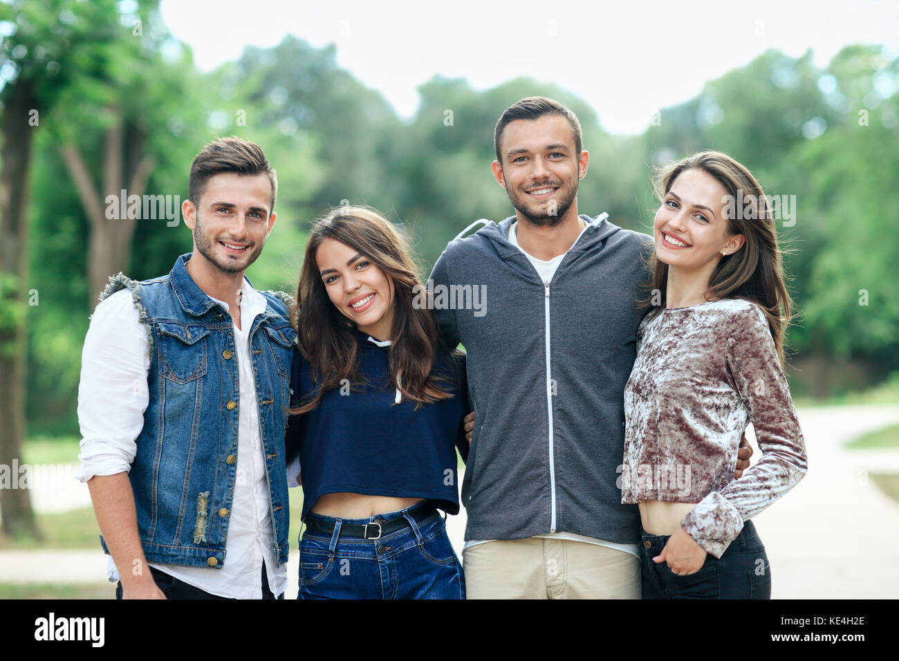 Four Male Friends Together