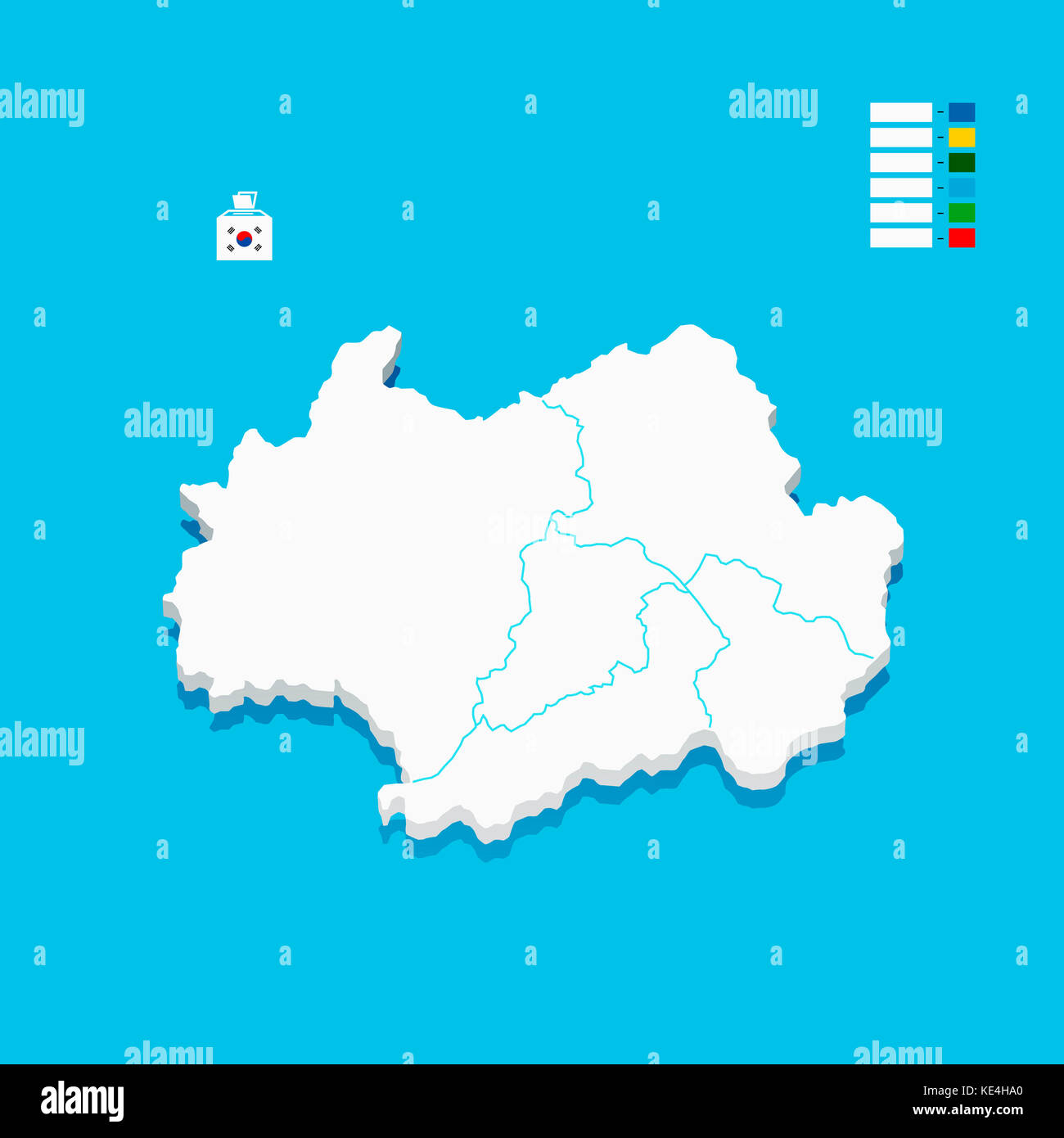 Gwangju map hi-res stock photography and images - Alamy
