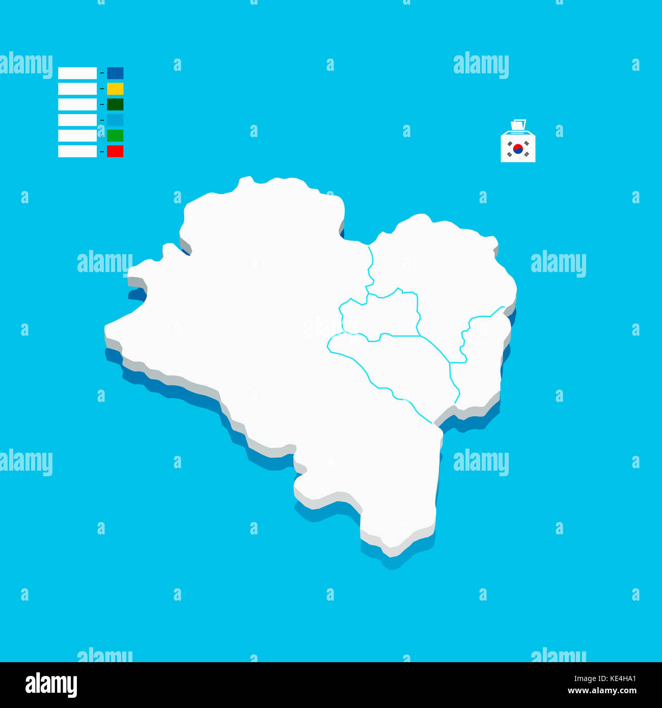 Map of ulsan hi-res stock photography and images - Alamy