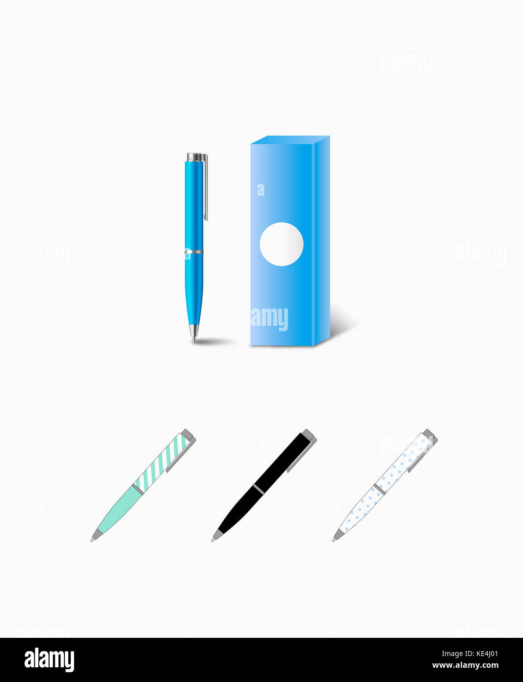 Ballpoint pens of various designs Stock Photo - Alamy