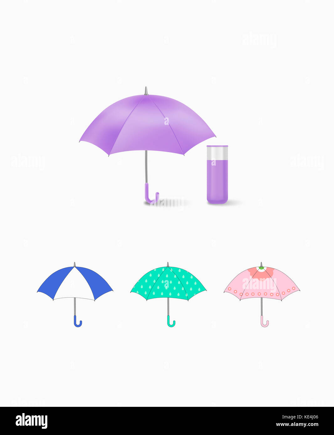 Umbrellas of various designs Stock Photo - Alamy