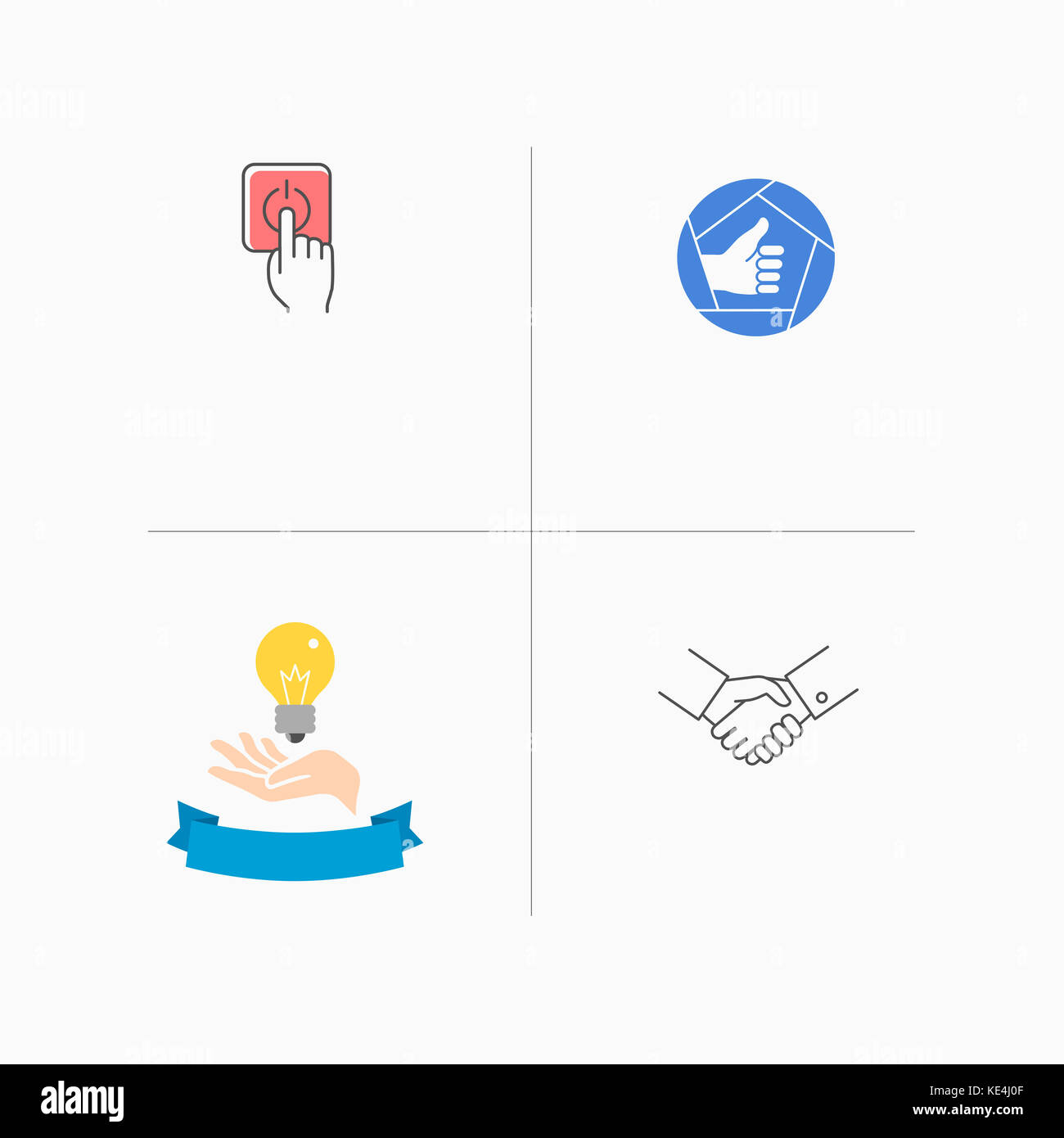 Label stickers related to business Stock Photo - Alamy