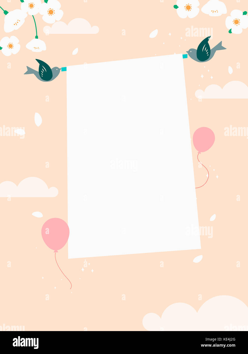 Poster background for spring festival Stock Photo - Alamy