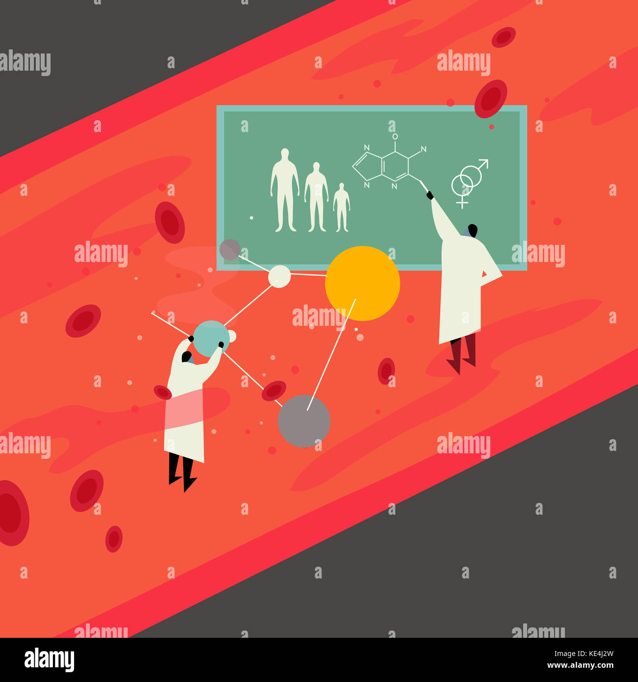 Illustration representing genetic engineering Stock Photo - Alamy