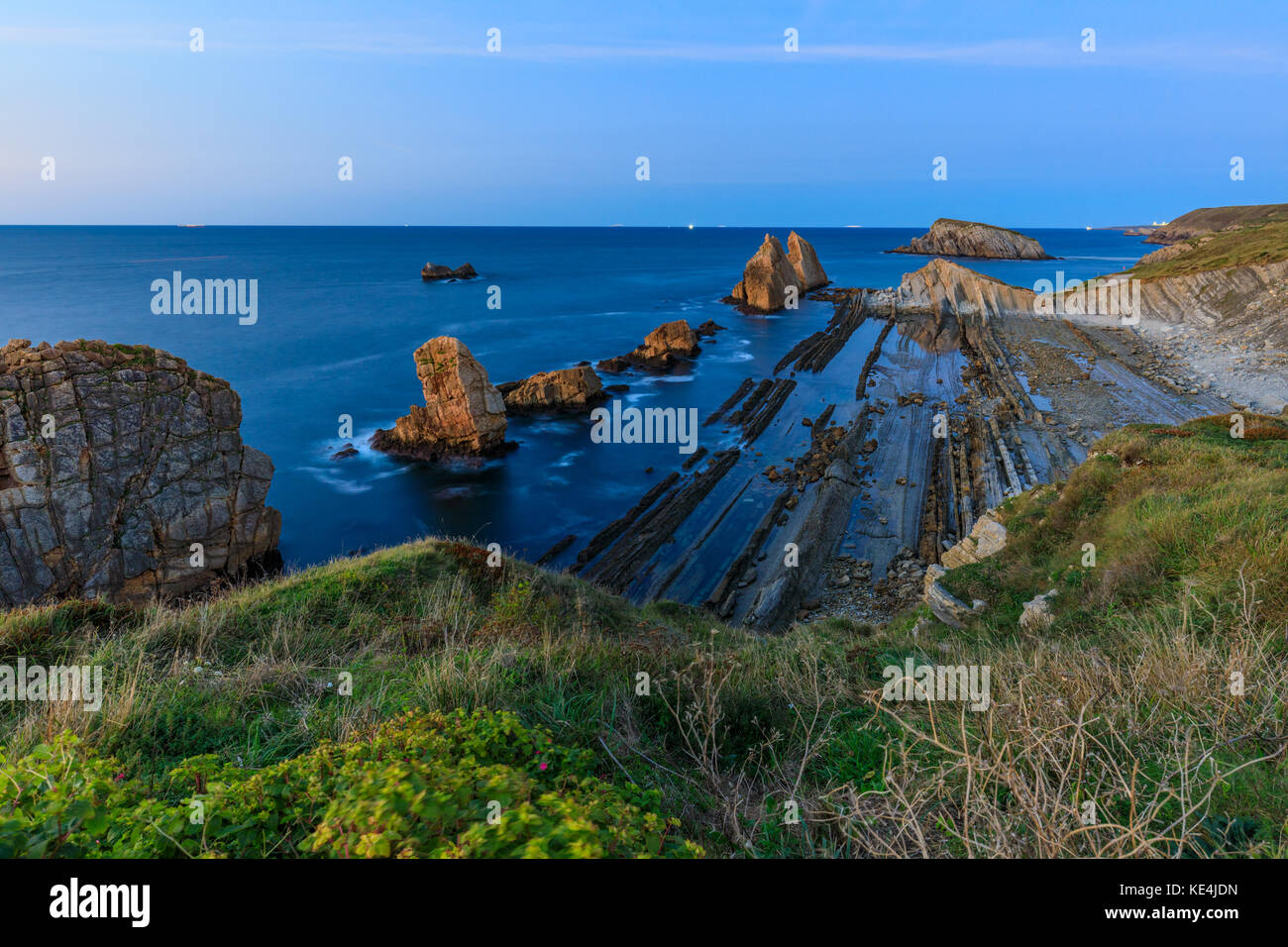 Arnia Beach, Cantabria, Spain Stock Photo - Alamy