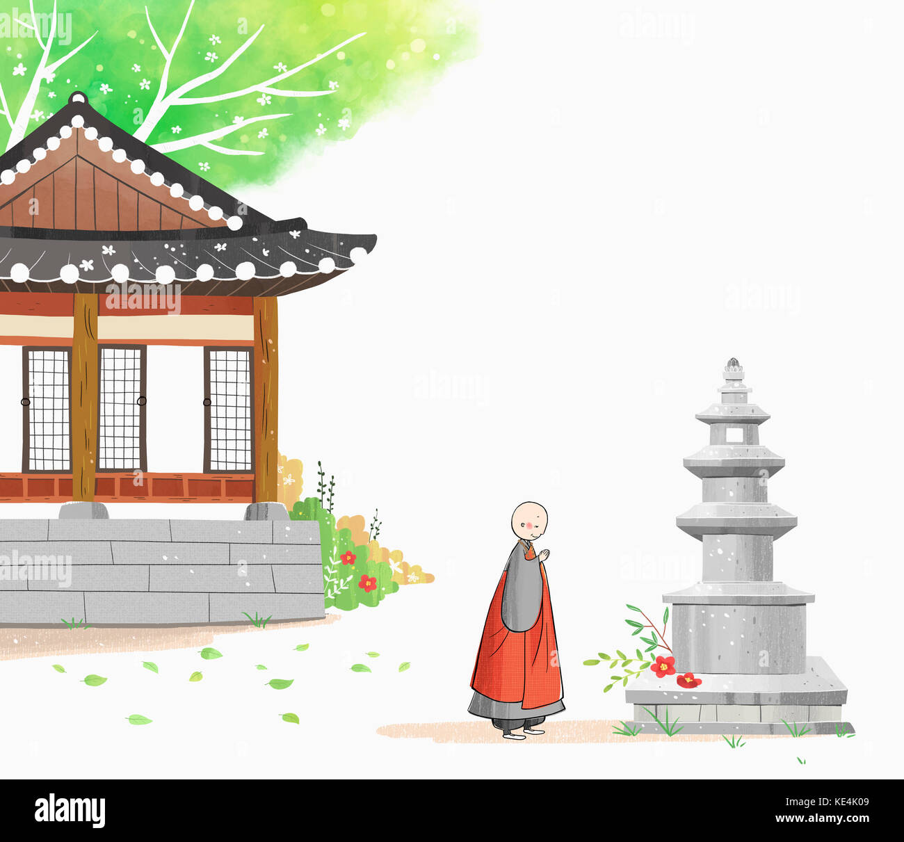 Background of Buddhism Stock Photo - Alamy