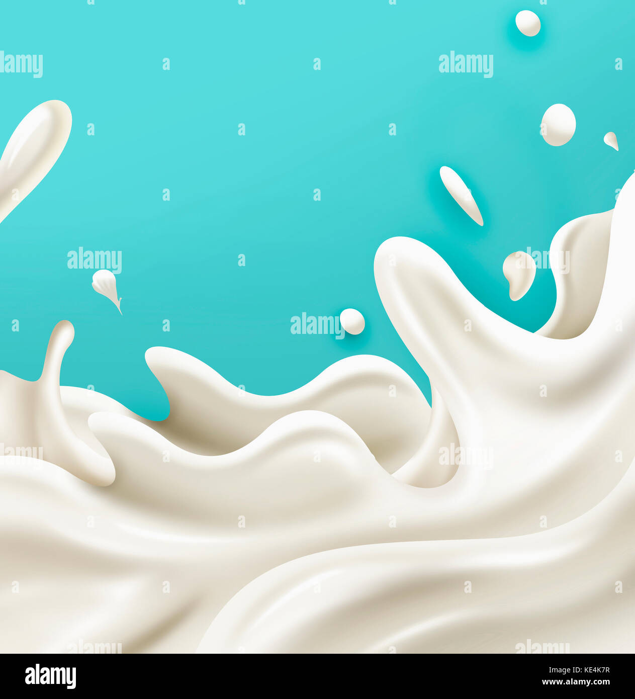 Splash of milk Stock Photo - Alamy