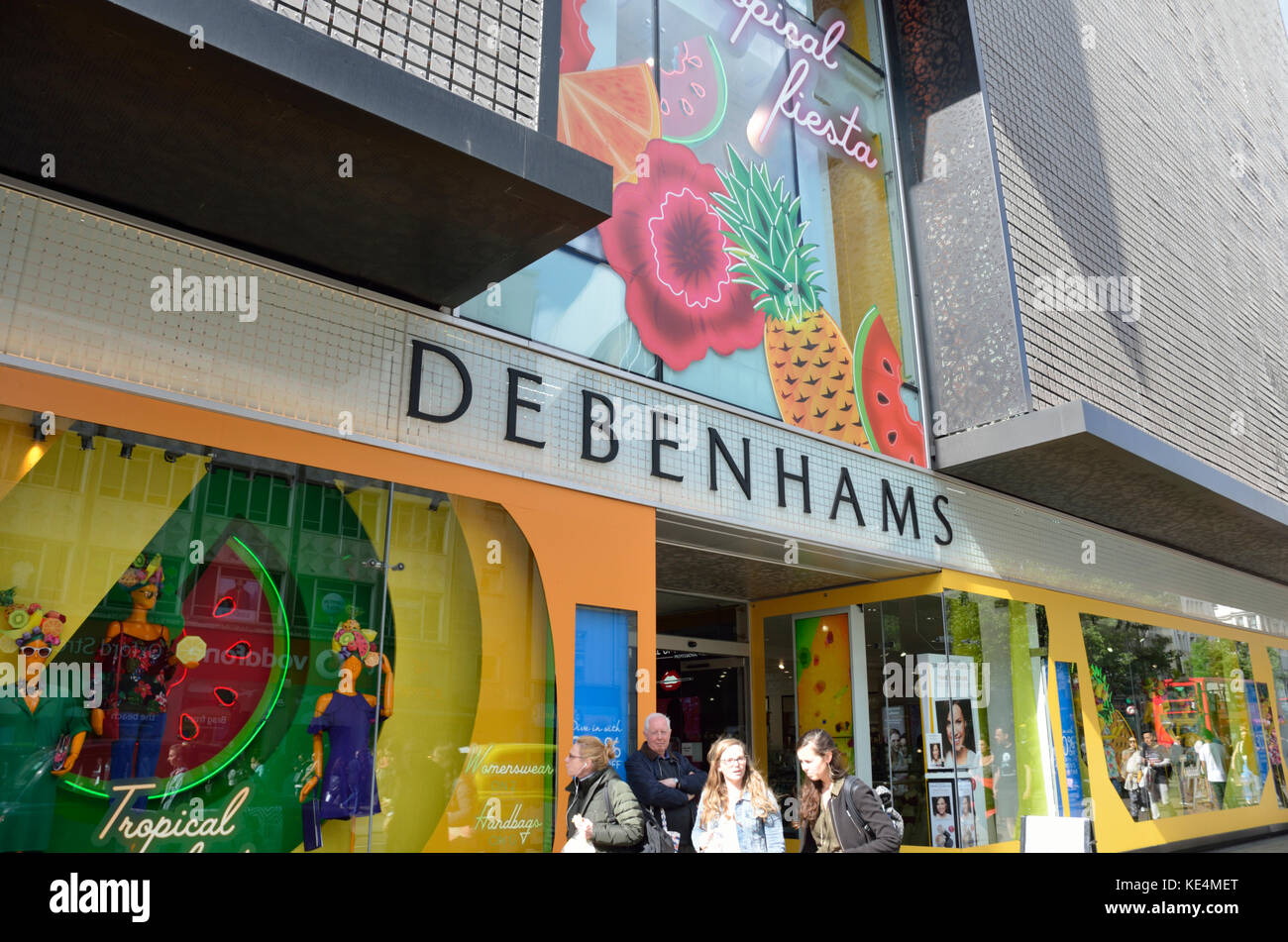 Debenhams department store in Oxford Street, London, UK Stock Photo - Alamy