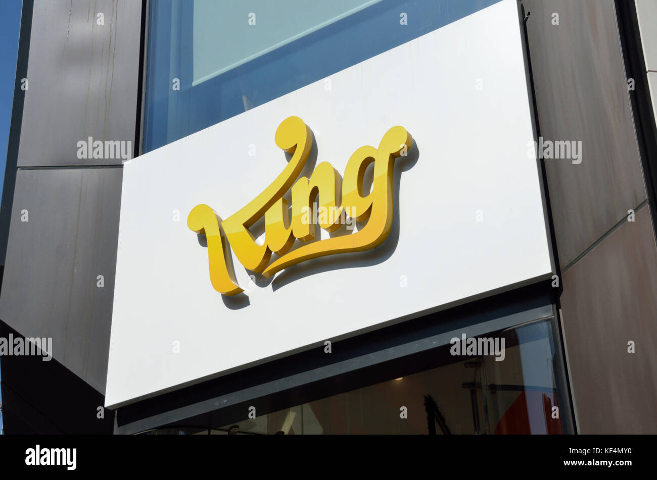 King Digital Entertainment video game company, Soho, London, UK Stock ...