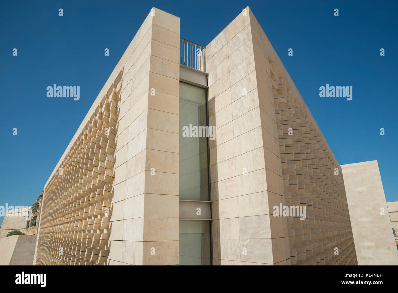modern building in Valletta Malta Stock Photo - Alamy