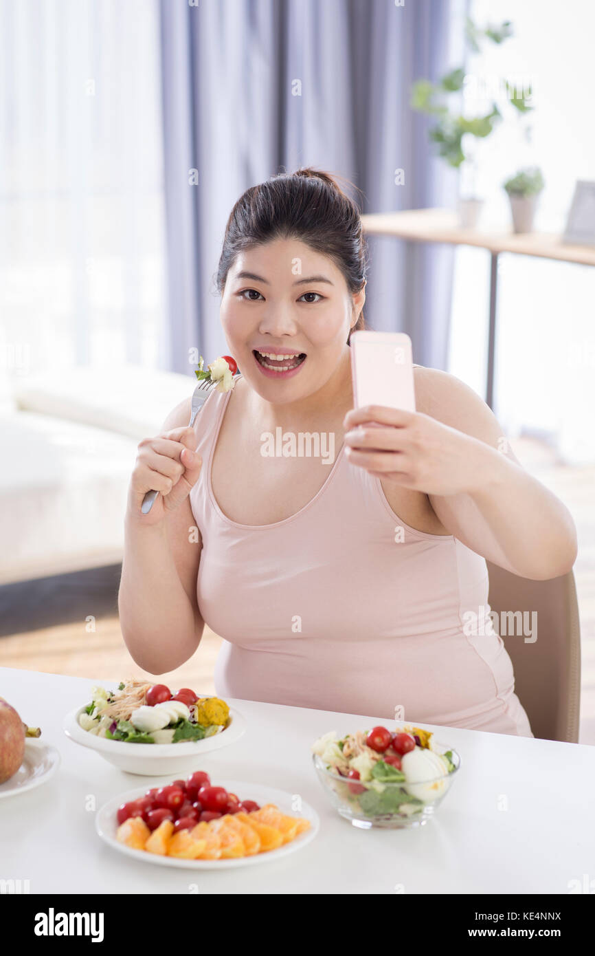 Fat Woman Posing With Fruit High Resolution Stock Photography and ...