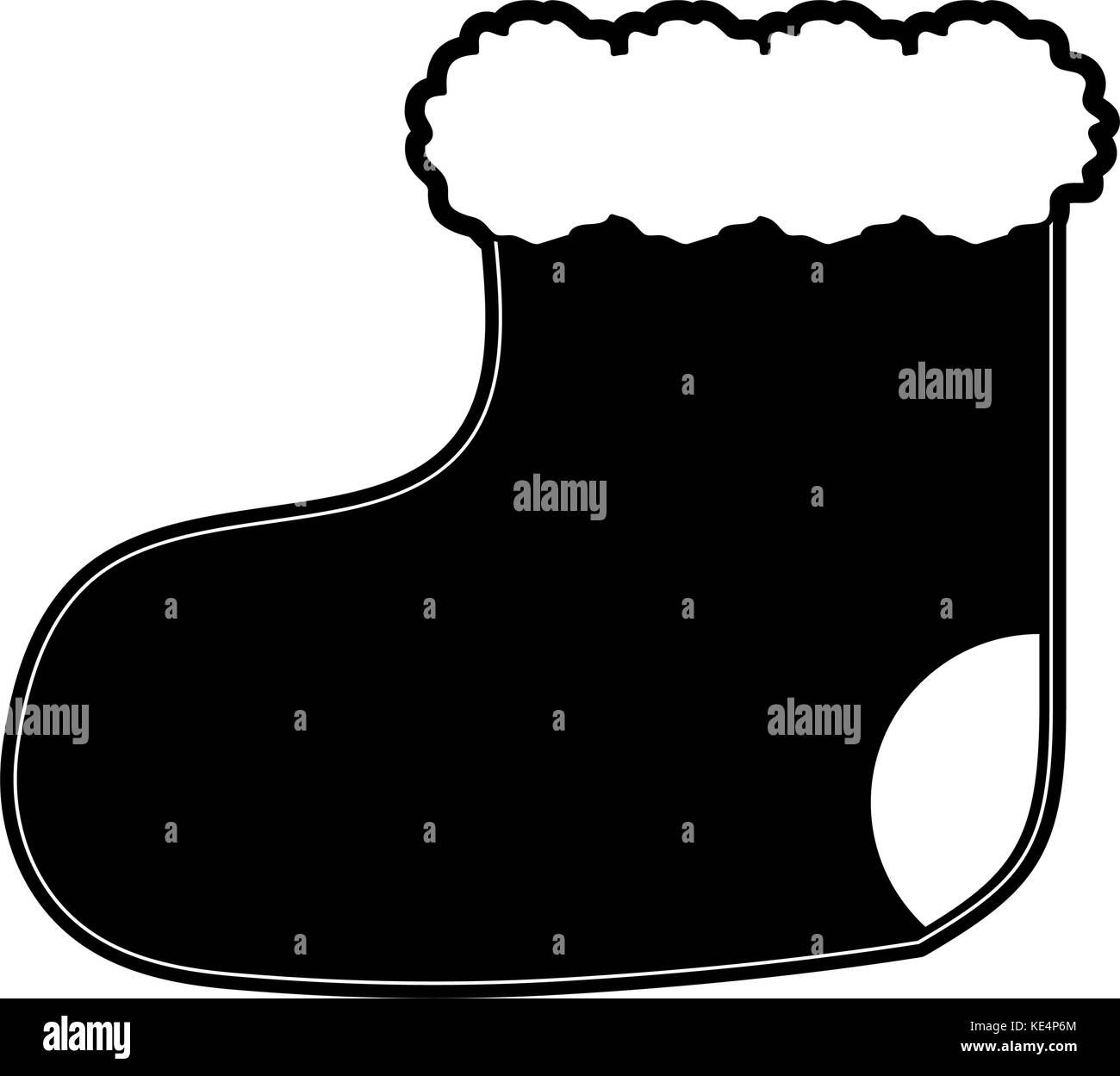 Christmas boot symbol Stock Vector Image & Art - Alamy