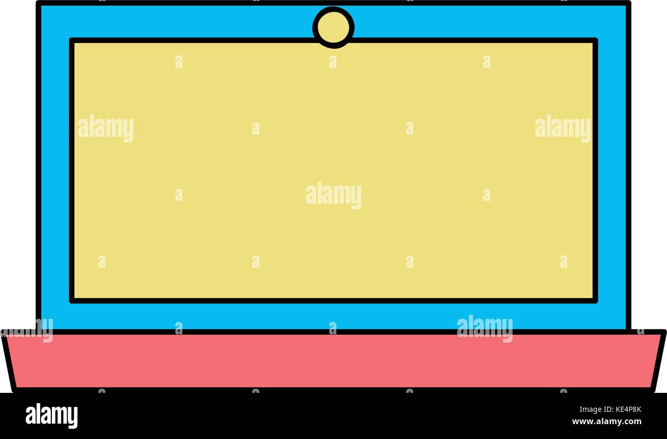 color laptop screen electronic technology Stock Vector Image & Art - Alamy