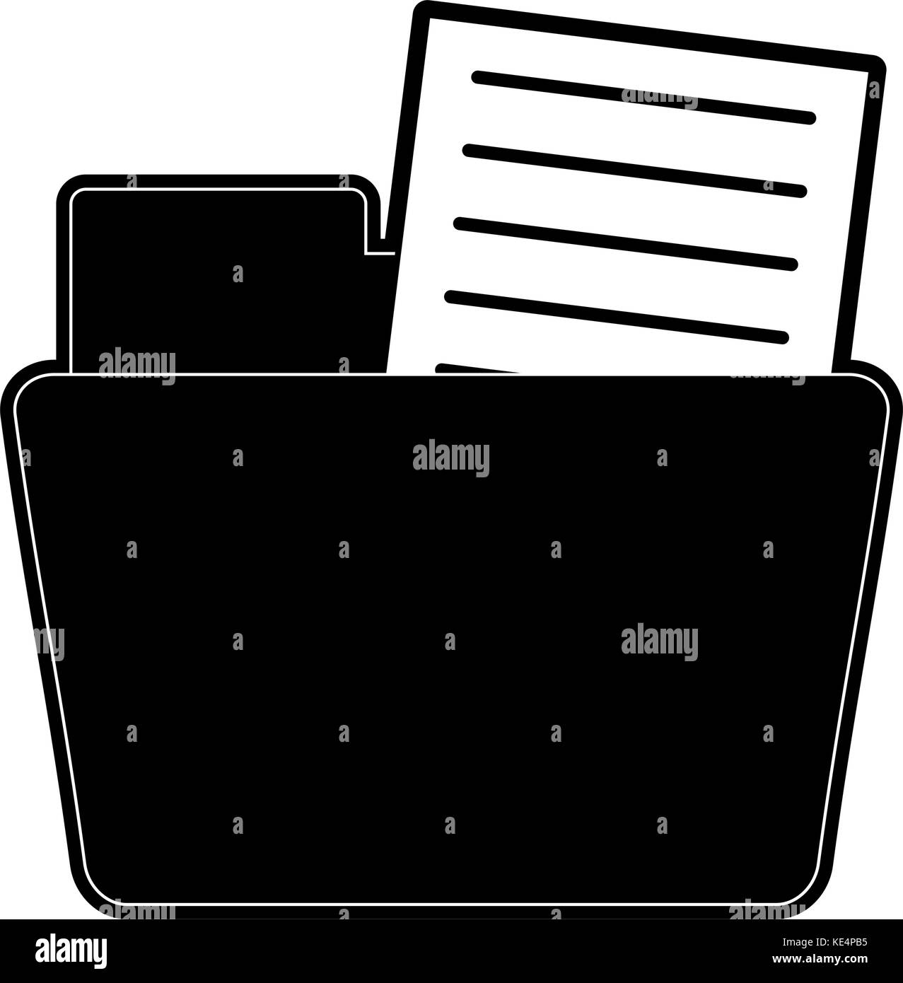 Folder document symbol Stock Vector Image & Art - Alamy