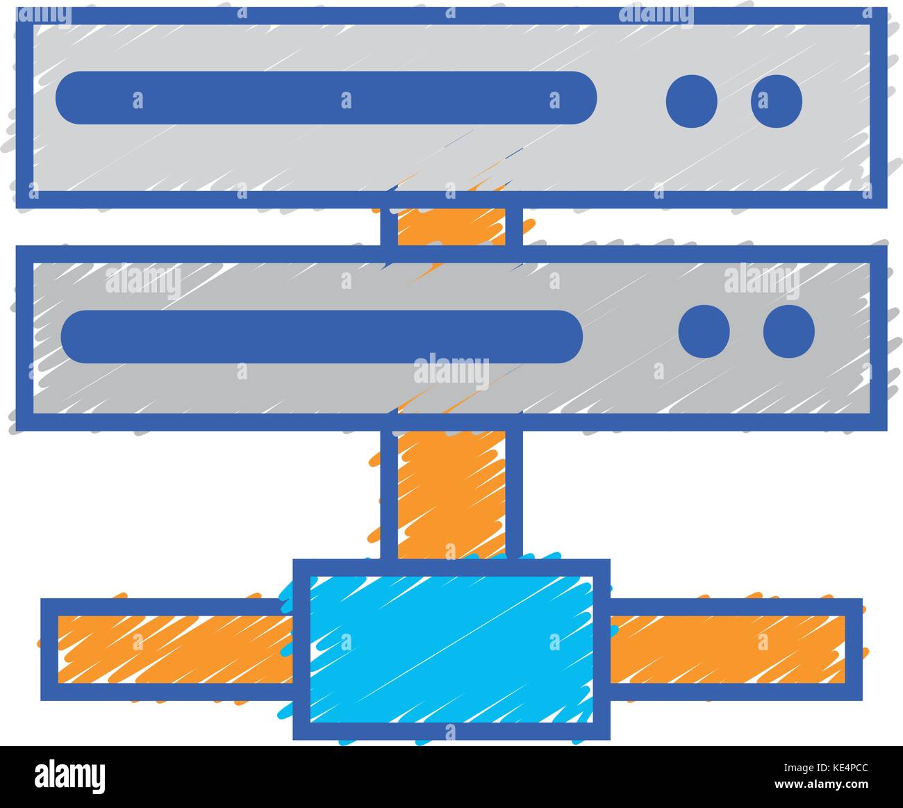 data network swich uplink trunk Stock Vector Image & Art - Alamy
