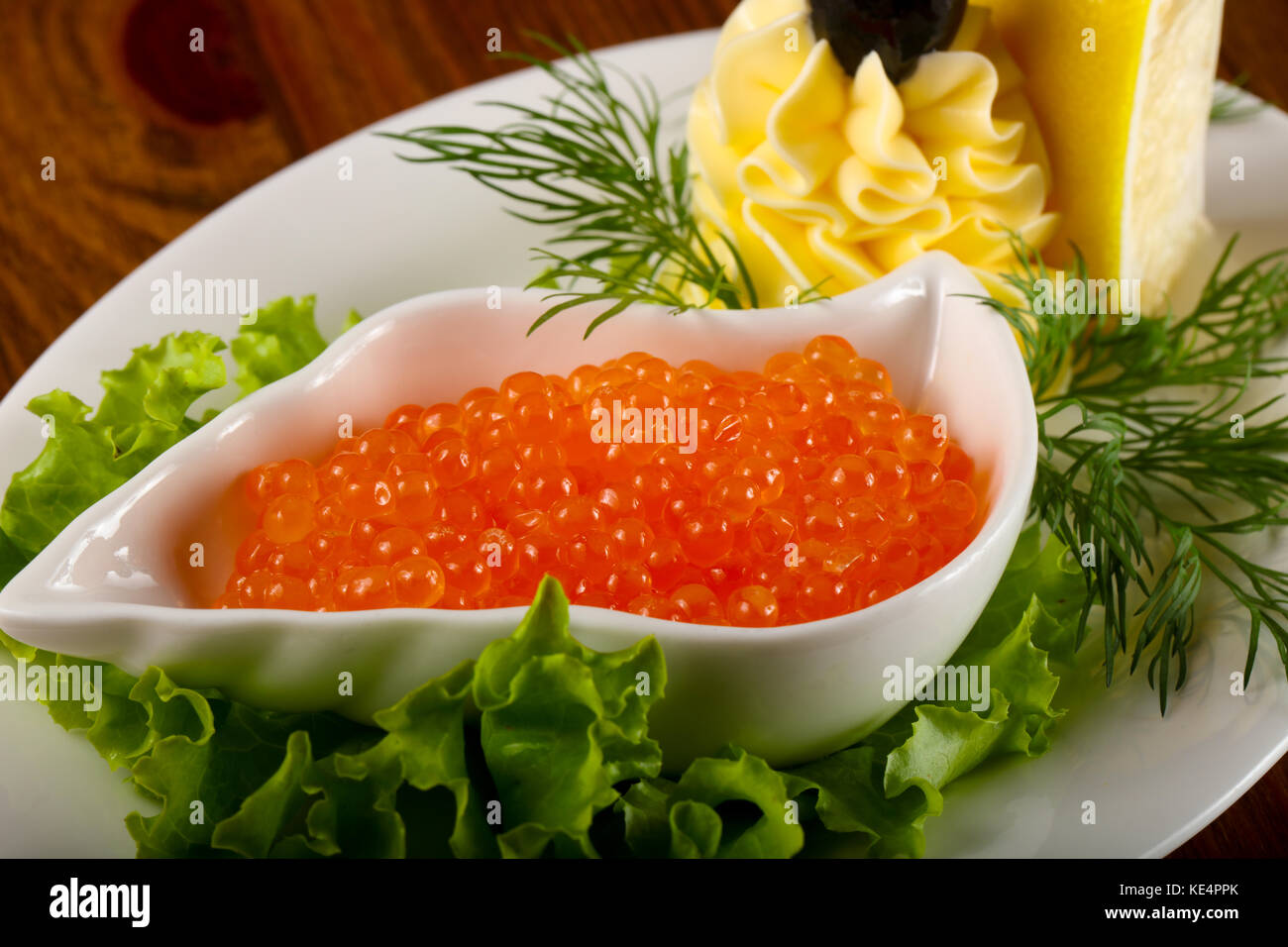 Red trout caviar Stock Photo - Alamy