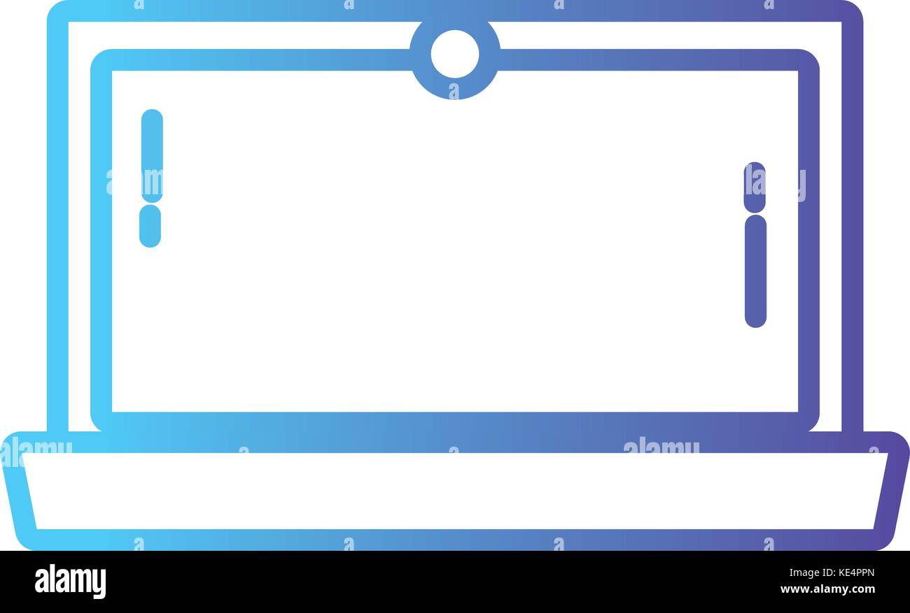 line laptop screen electronic technology Stock Vector Image & Art - Alamy