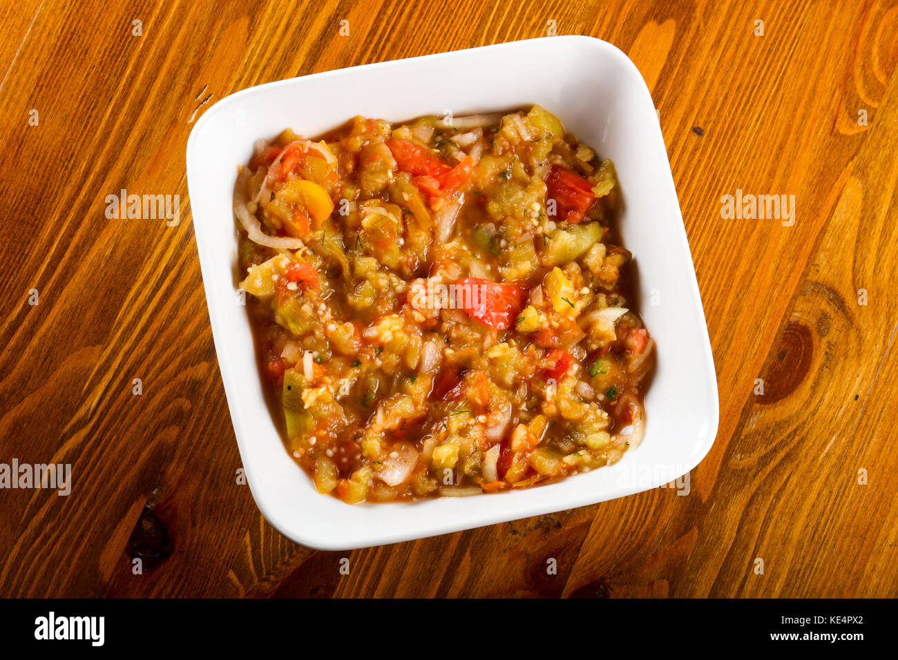 Adjapsandali - caucasian vegetable grill mix with herbs Stock Photo - Alamy