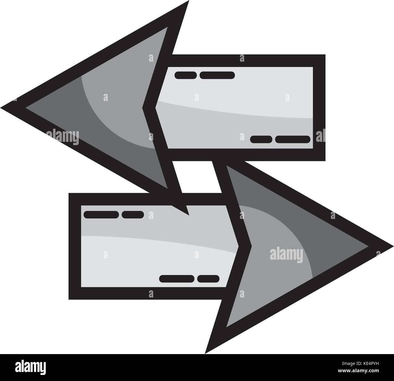 grayscale arrows loading in process icon Stock Vector Image & Art - Alamy