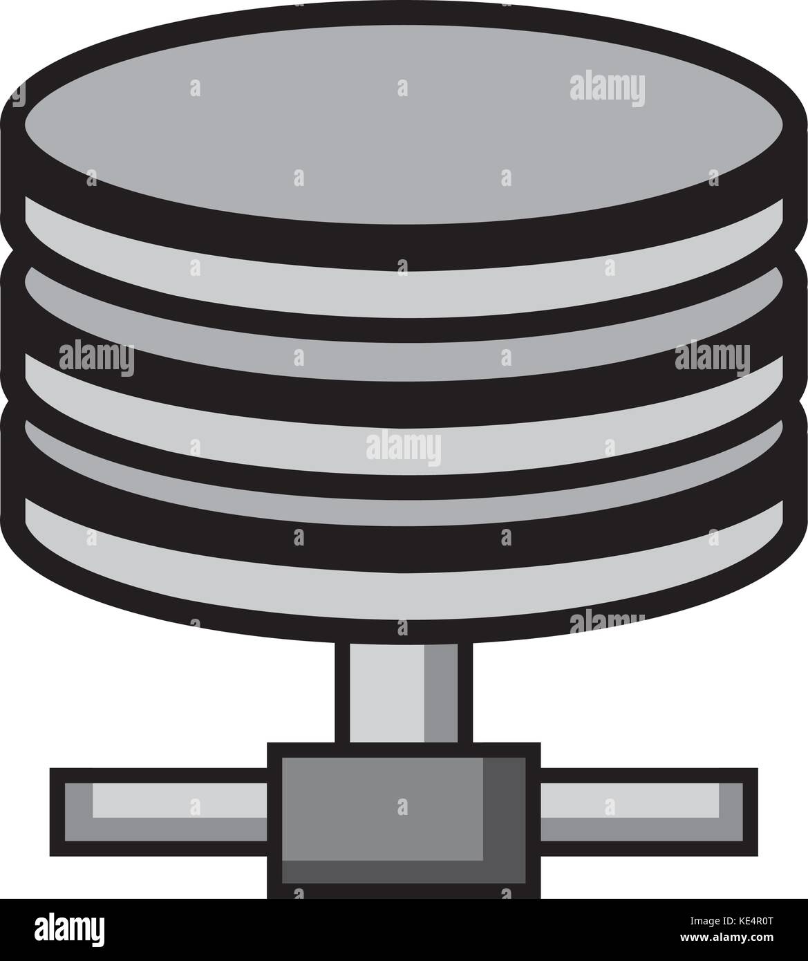 grayscale hard disk technology data storage Stock Vector Image & Art ...