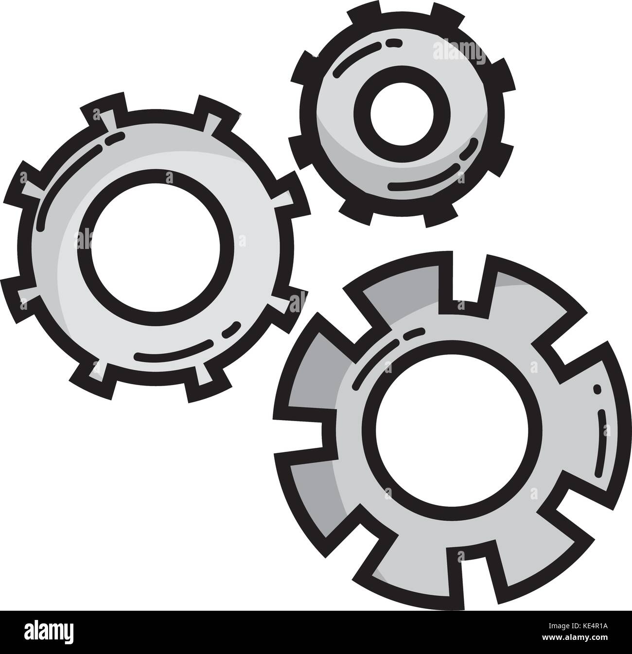 grayscale gear industry engineering process Stock Vector Image & Art ...
