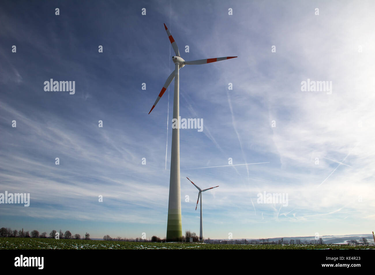 Alternative Energy / Wind turbines in a field Stock Photo - Alamy