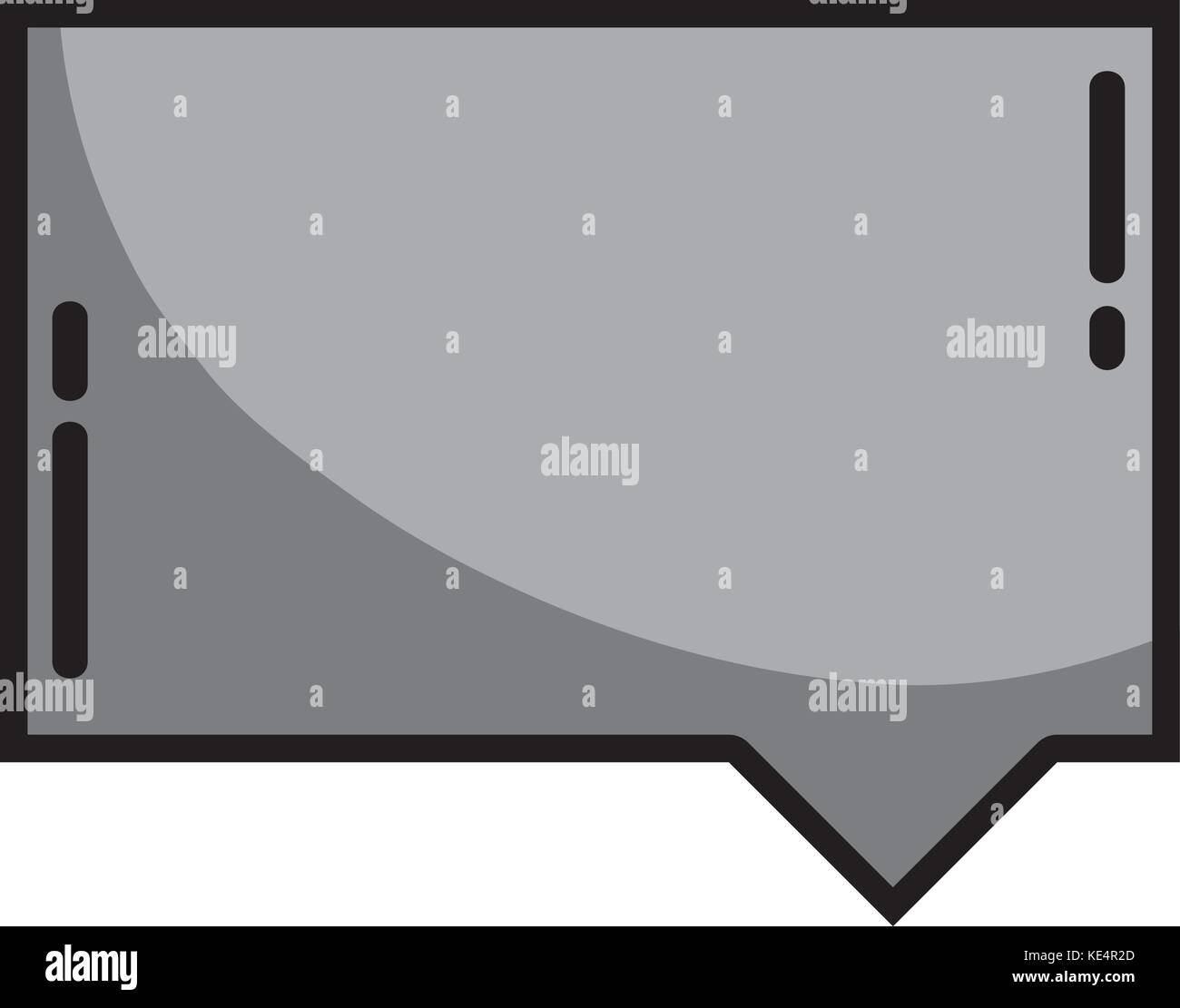 grayscale chat bubble notes text message Stock Vector Image & Art - Alamy