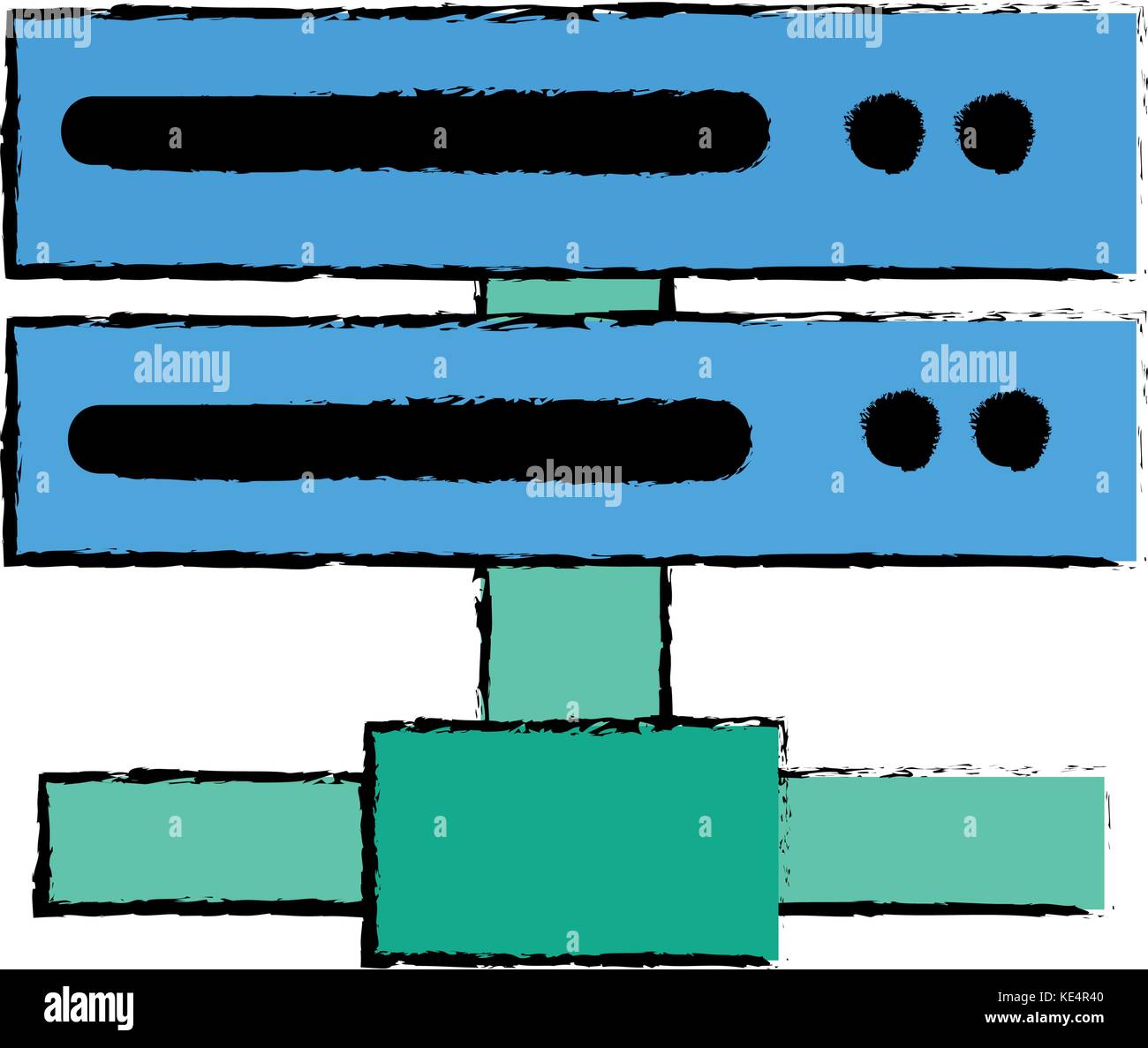 data network swich uplink trunk Stock Vector Image & Art - Alamy