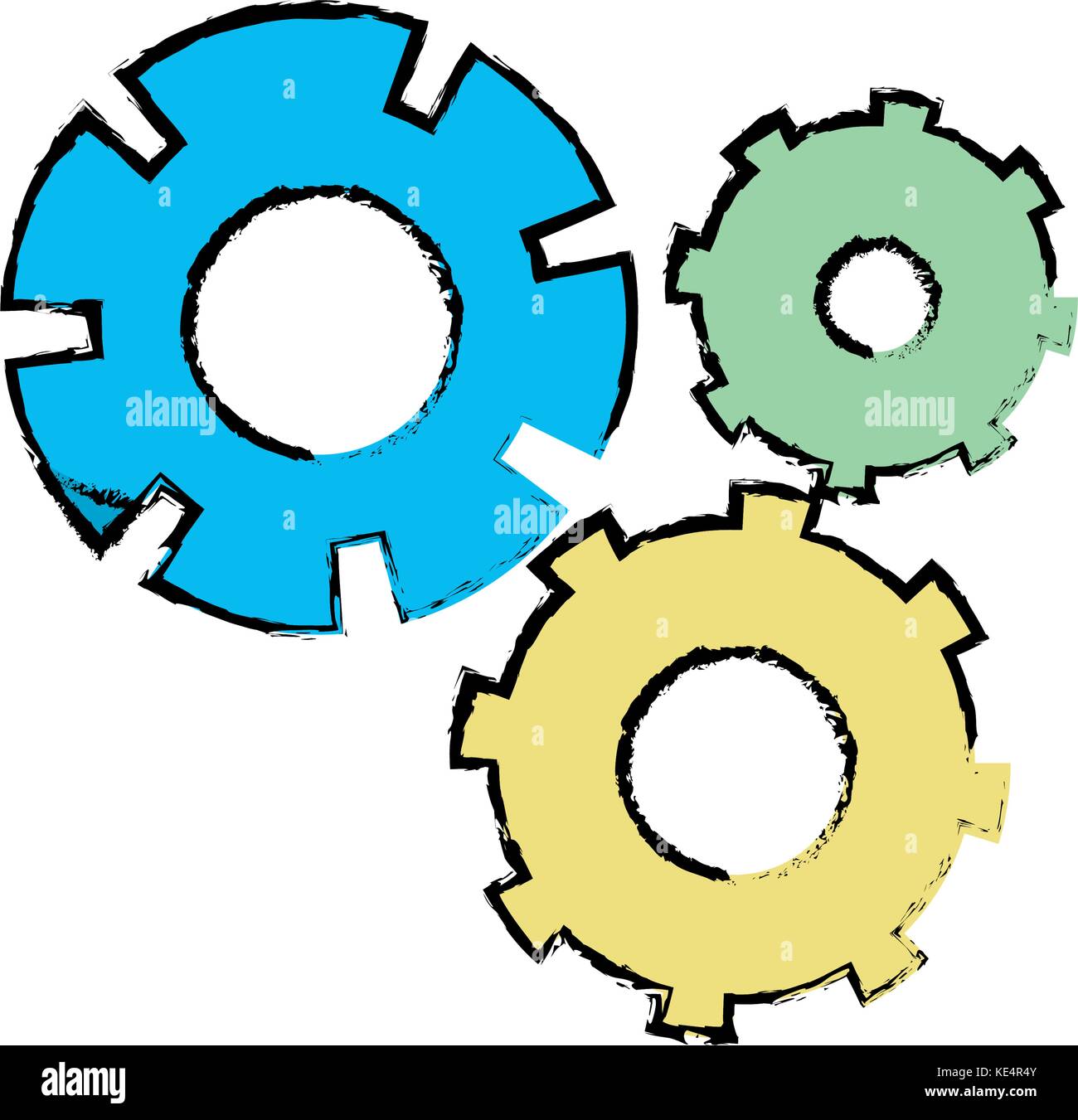 color gear industry engineering process Stock Vector Image & Art - Alamy