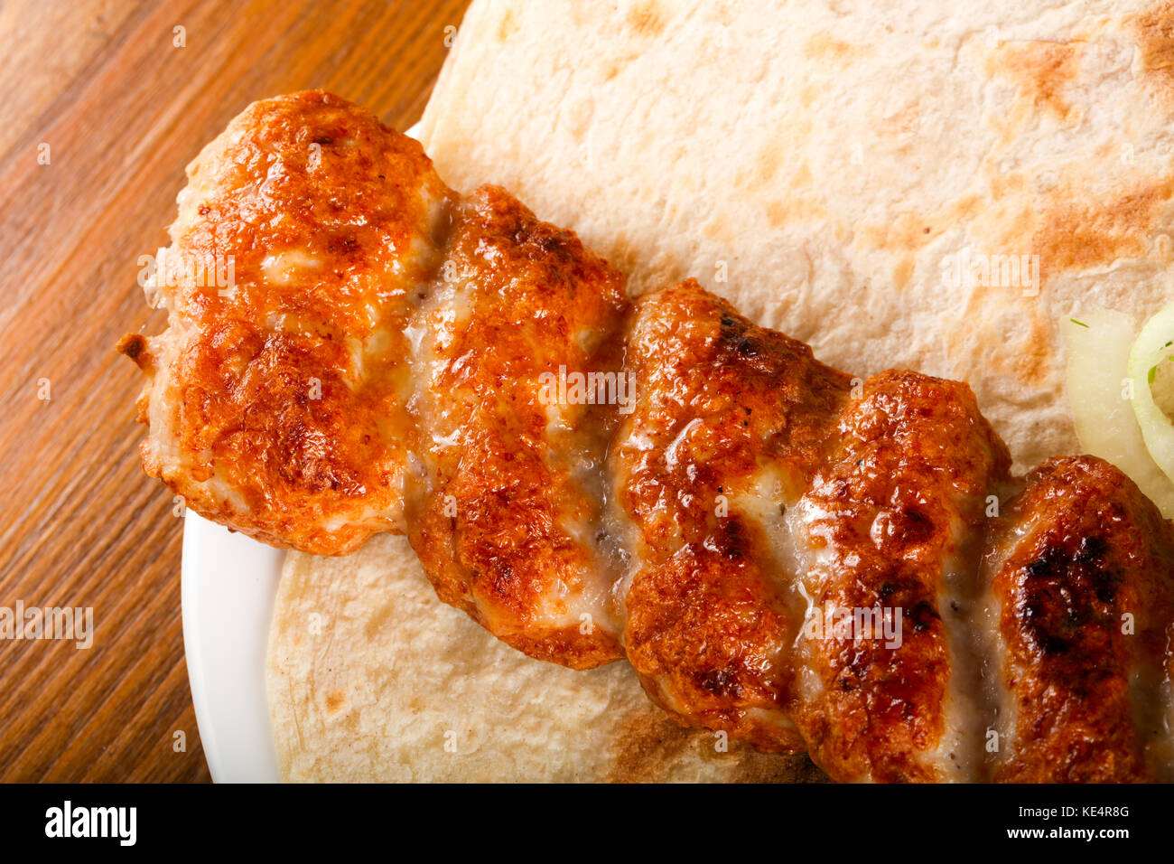 Pork minced kebab Stock Photo - Alamy