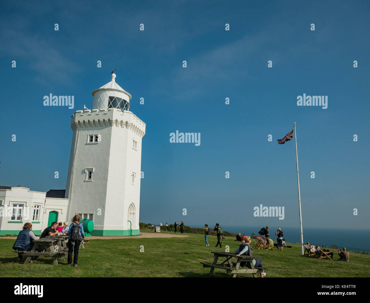 South Foreland Lighthouse, St margarets at cliffe, Dover Stock Photo ...