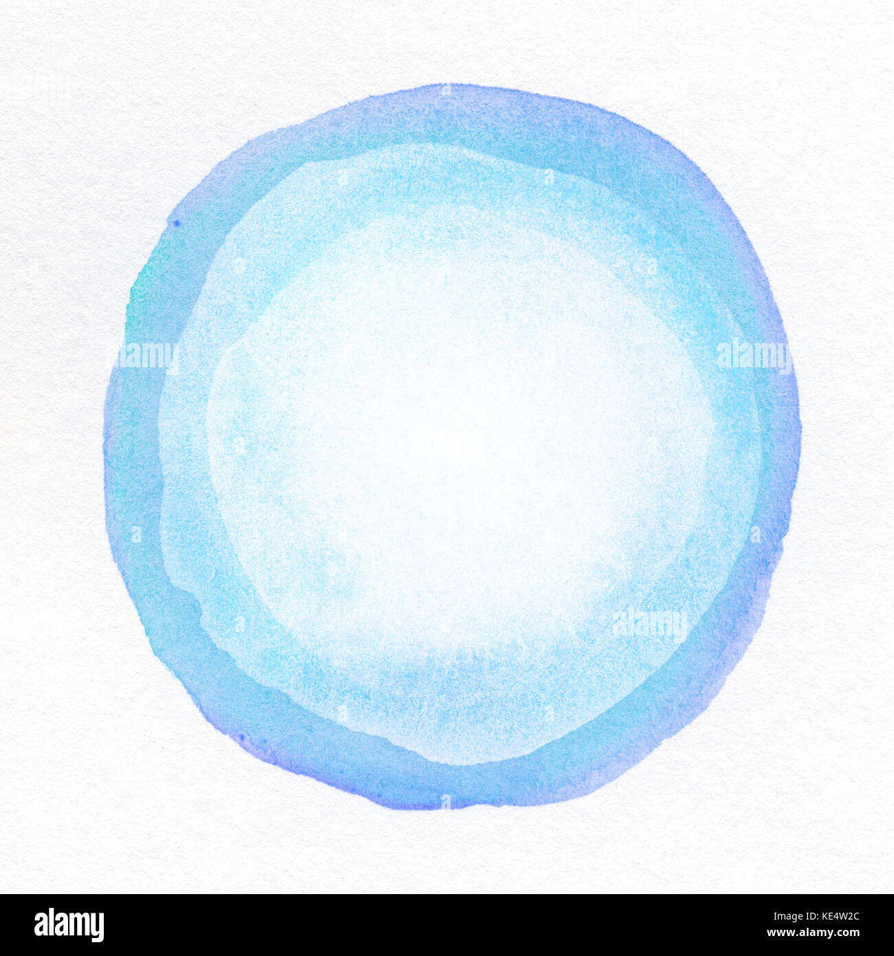 Watercolor hand painted circle on paper texture Stock Photo - Alamy