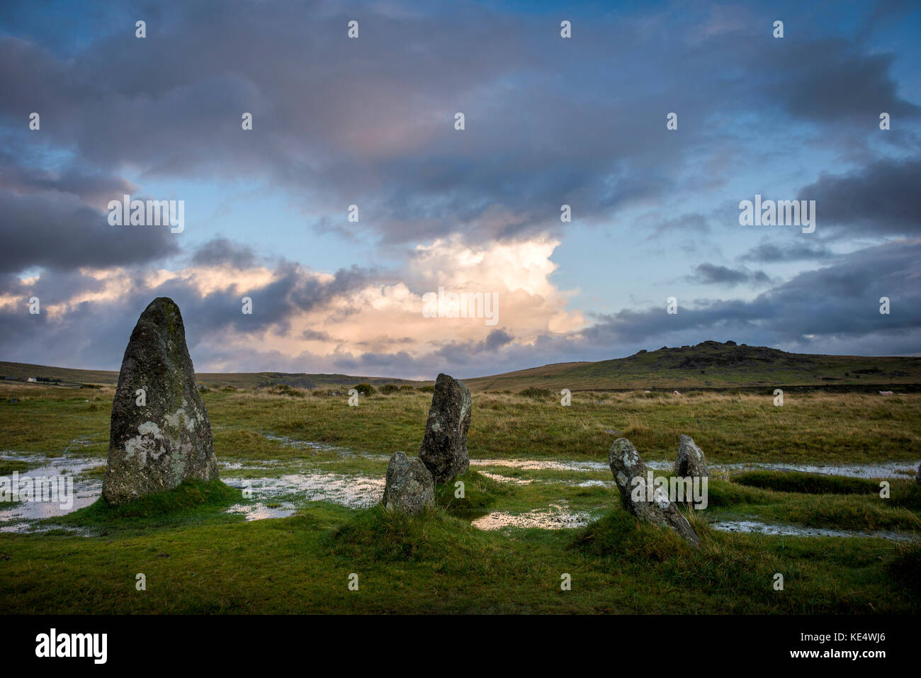Merrivale Bronze Age Stone Rows in the Dartmoor National Park, Devon ...