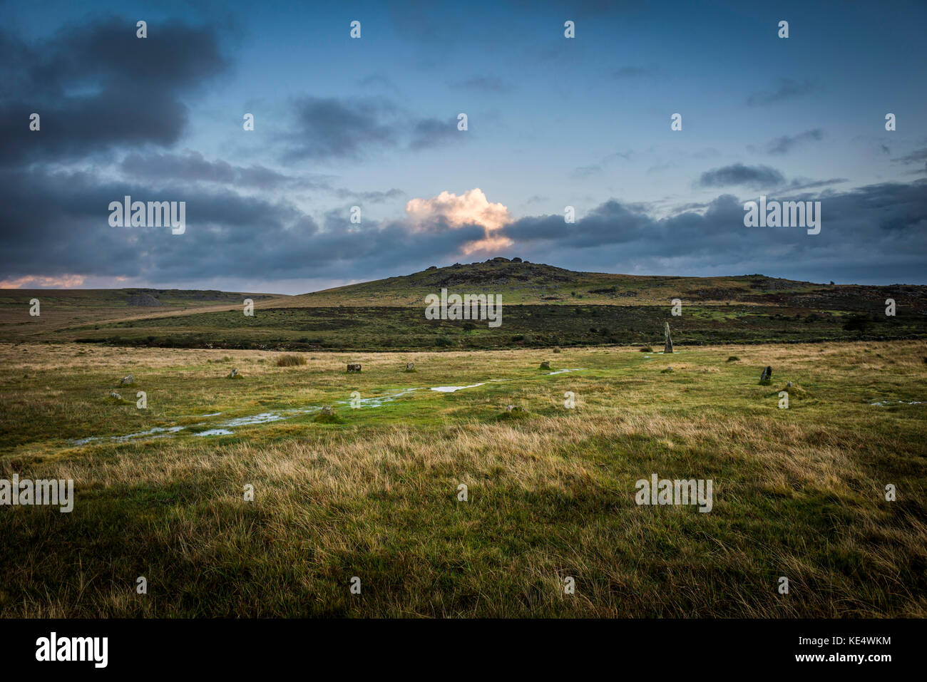 Merrivale Bronze Age Stone Circle in the Dartmoor National Park, Devon ...