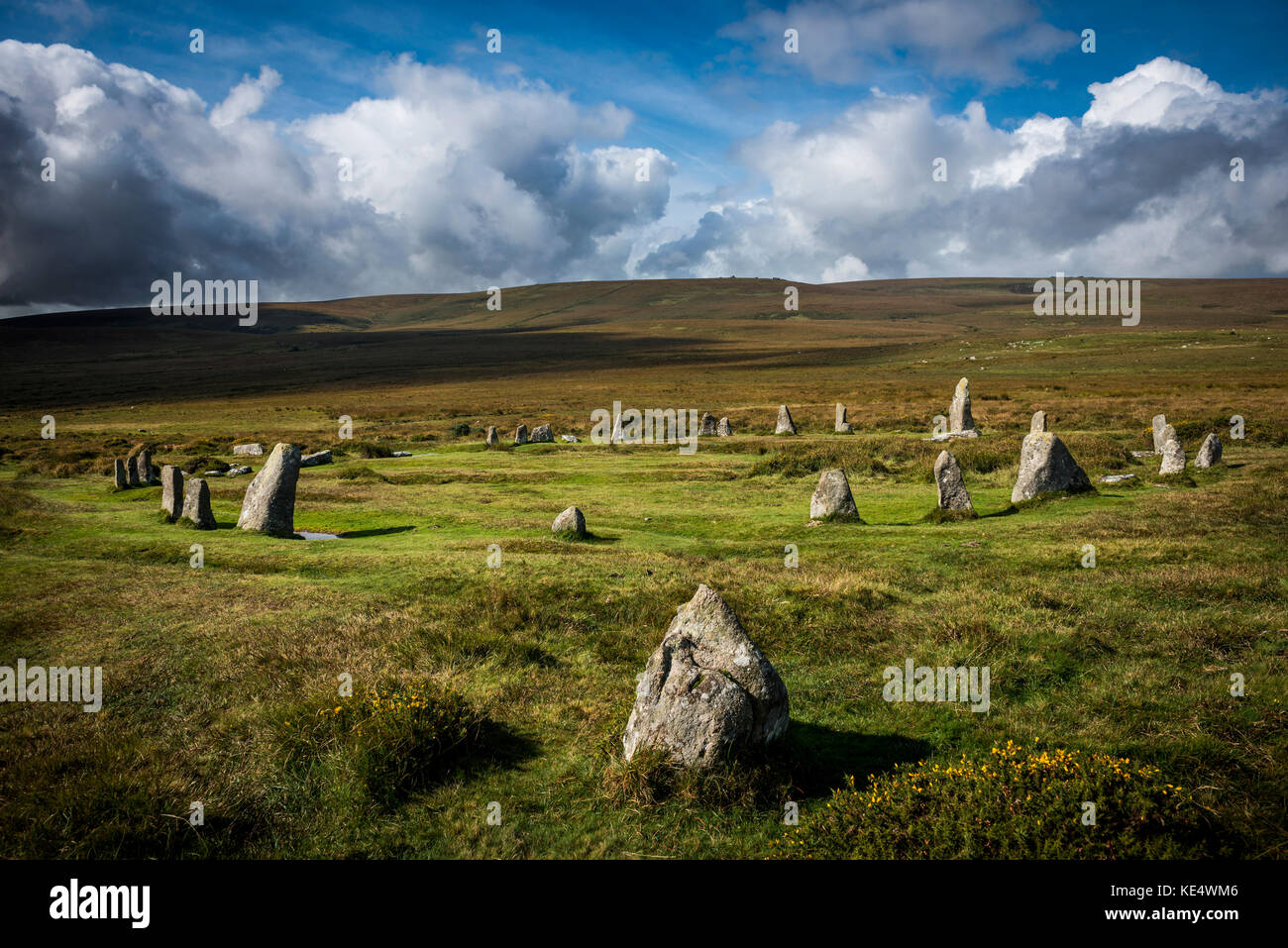 Scorhill Bronze Age Stone Circle and outlier near Gidleigh in the ...