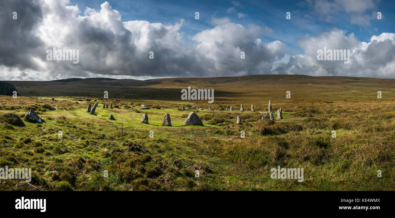 Stone circle dartmoor hi-res stock photography and images - Alamy