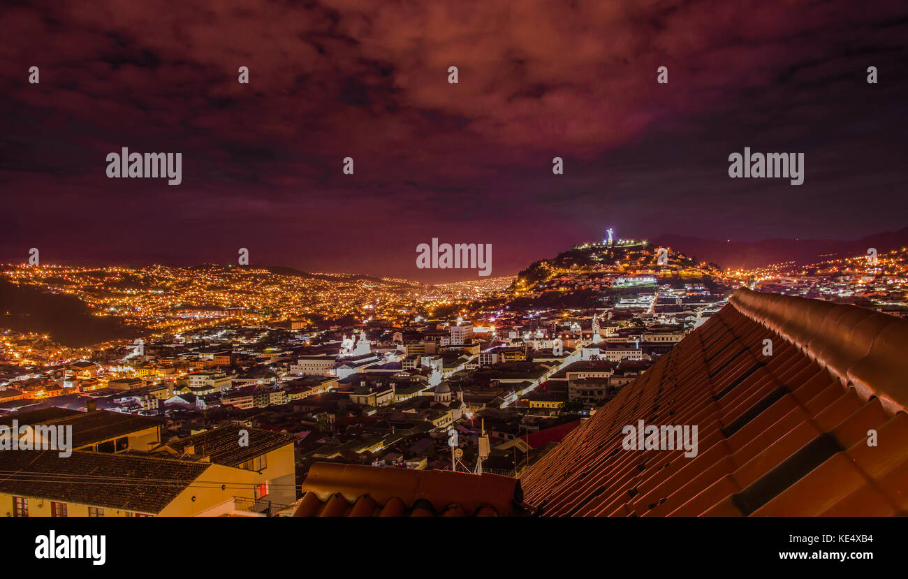 Beautiful night view of Quito mixing new architecture with charming ...