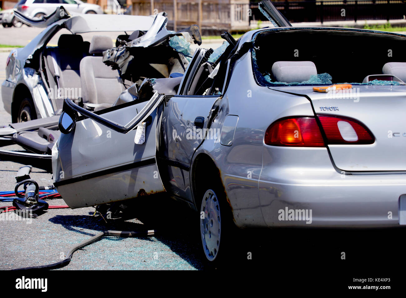 Two car head on collision hi-res stock photography and images - Alamy