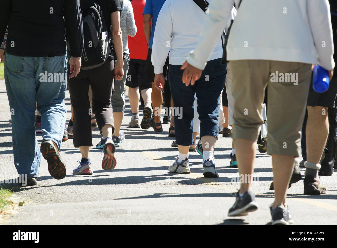 Overweight women walking hi-res stock photography and images - Alamy