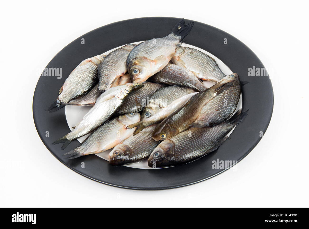 Crusian carp fish on the plate Stock Photo - Alamy